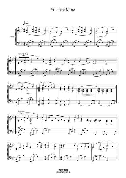 'You Are Mine' - Piano Sheet Music By David Haas | TOPiano