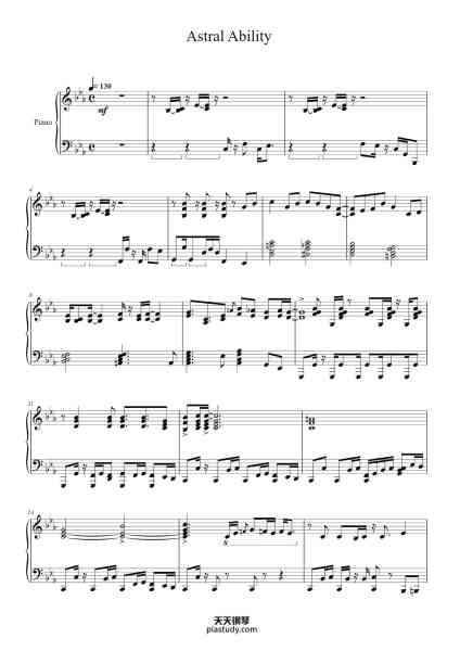 'Astral Ability' - Piano Sheet Music By Famishin/井ノ原 智 | TOPiano
