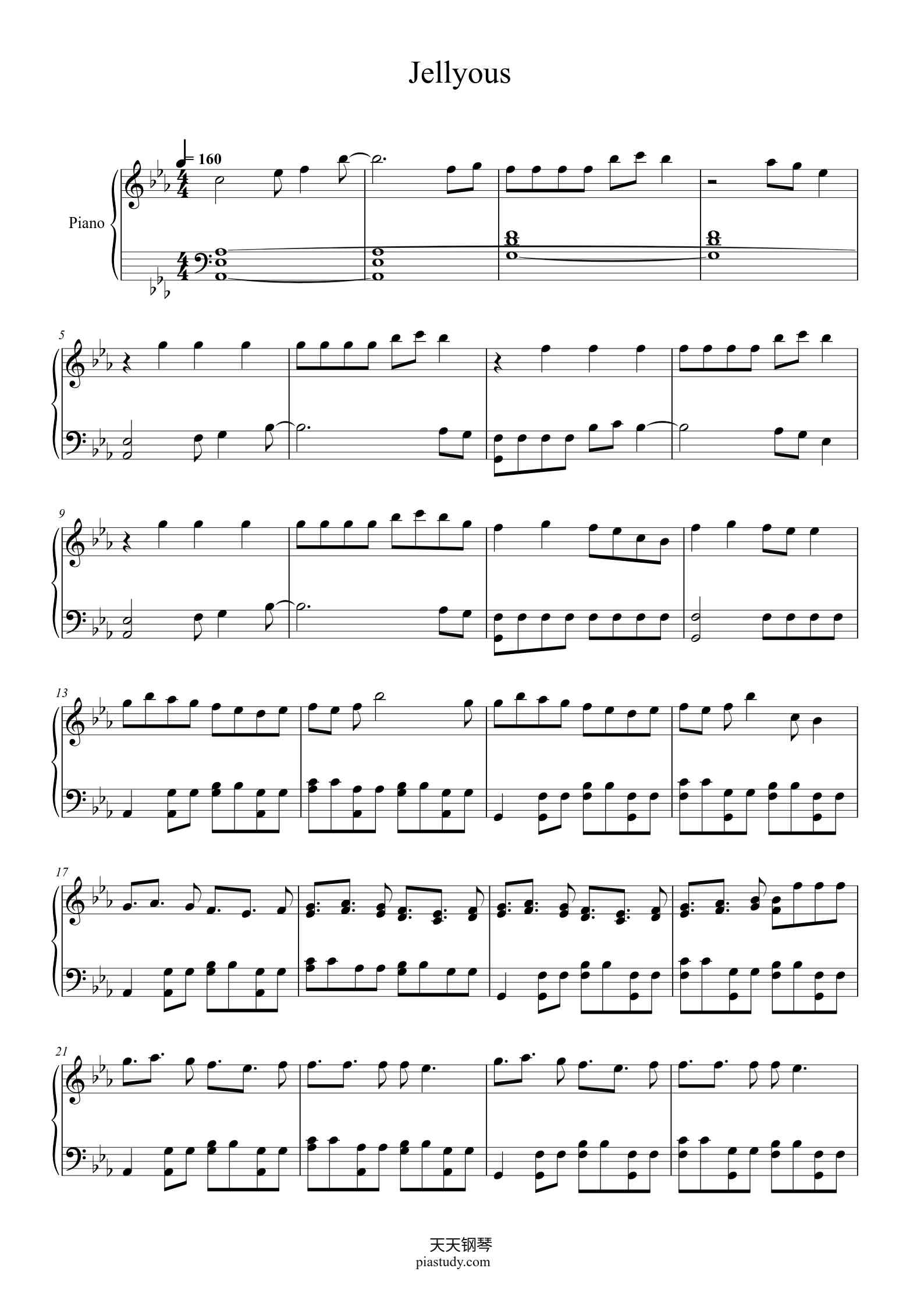 Jellyous Illit 아일릿 钢琴谱 Illit Free Piano Sheet Music Pianoproblem