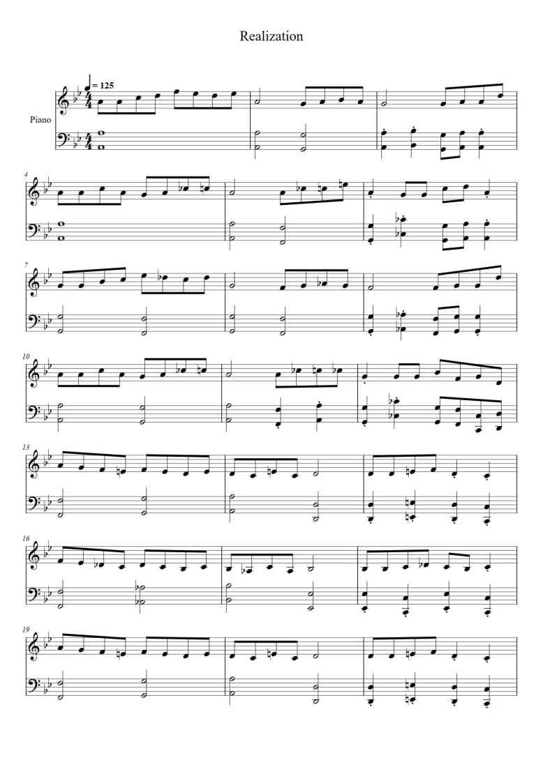 'C64: Realization' - Piano Sheet Music By 2019, Vin Samuel arr. 2020, Eric Dobek | TOPiano