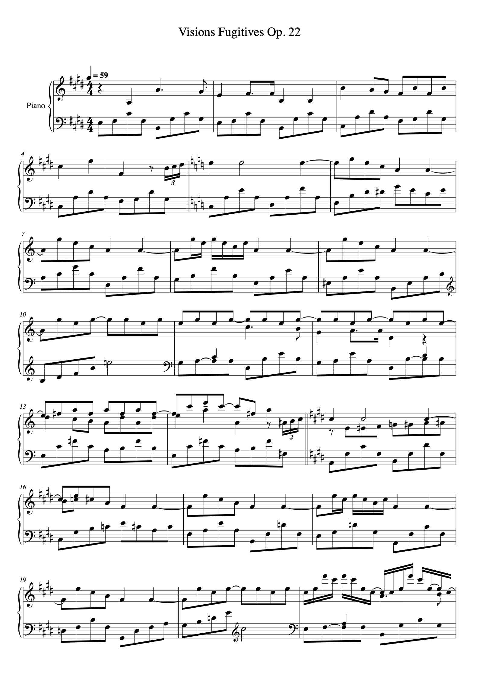 Learning Sergei Prokofiev's "Commodo No. 8 – Visions Fugitives Op. 22 ...