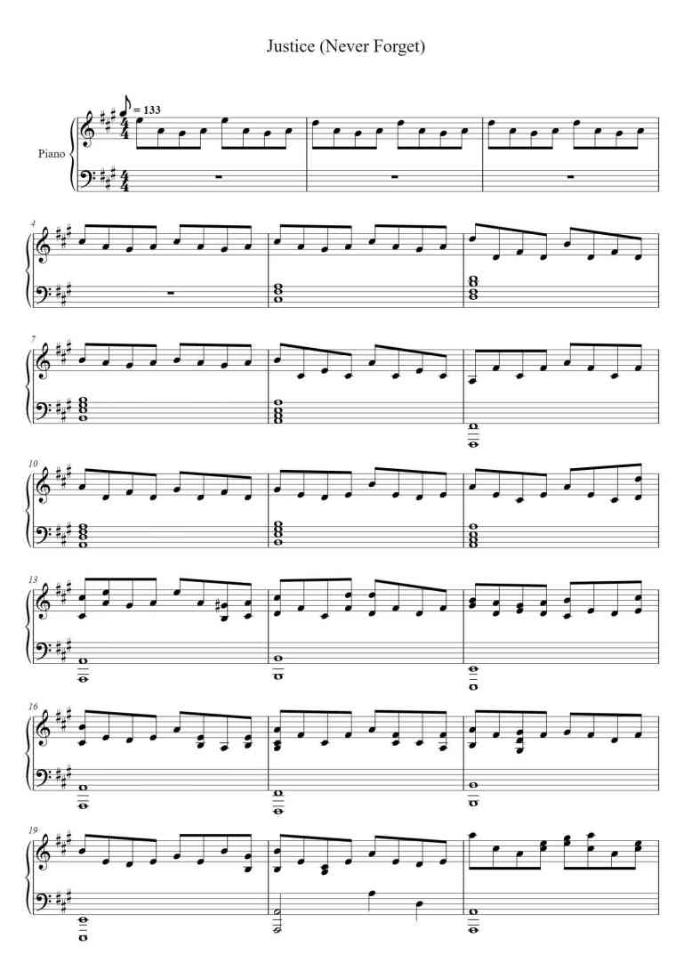 'Hercule Poirot: Murder on the Orient Express - Justice (Never Forget)' - Piano Sheet Music By ...