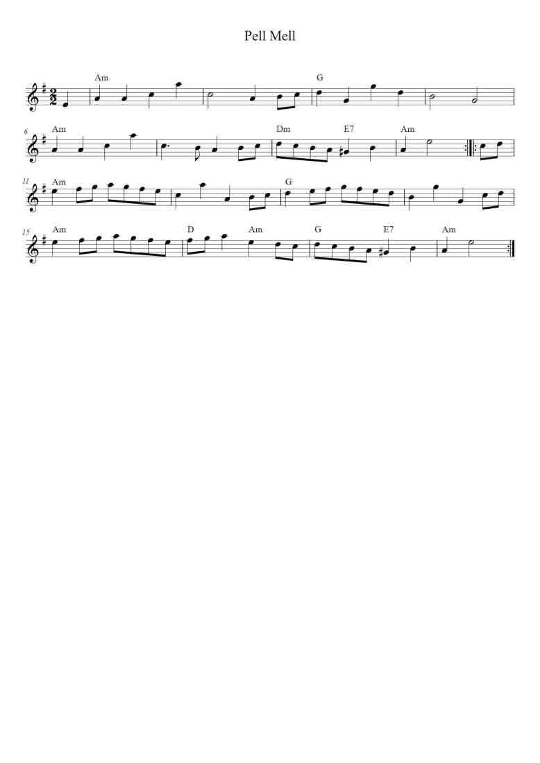 'Pell Mell' - Piano Sheet Music By xxx | TOPiano