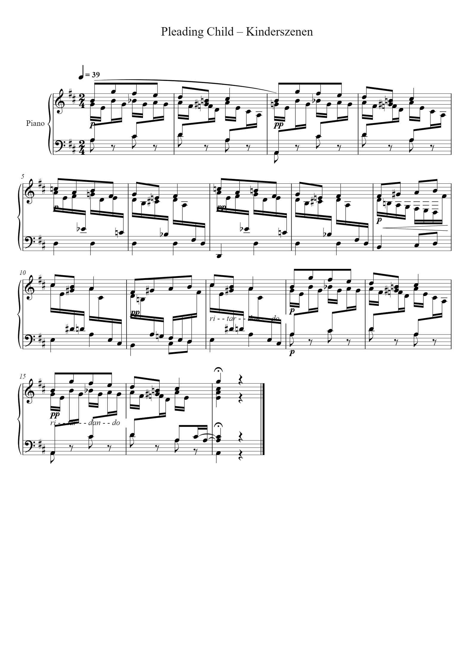 Learning Robert Schumann's "Pleading Child – Kinderszenen" Piano ...