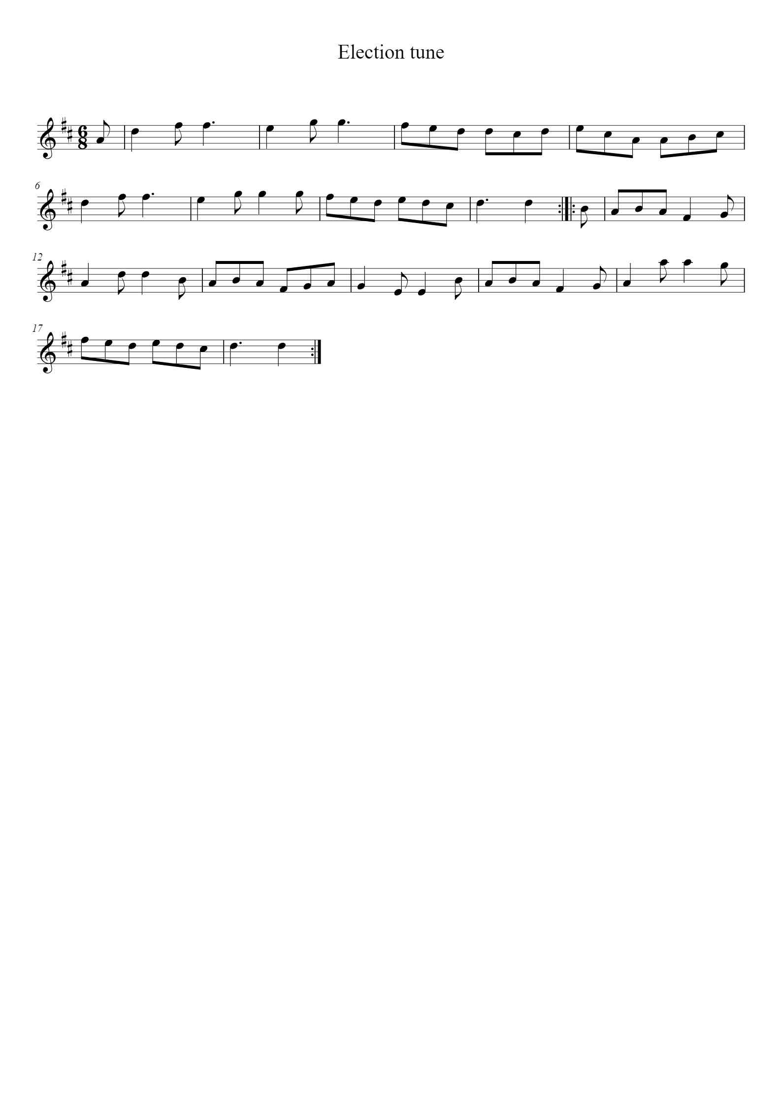 'Election tune' - Piano Sheet Music By xxx | TOPiano