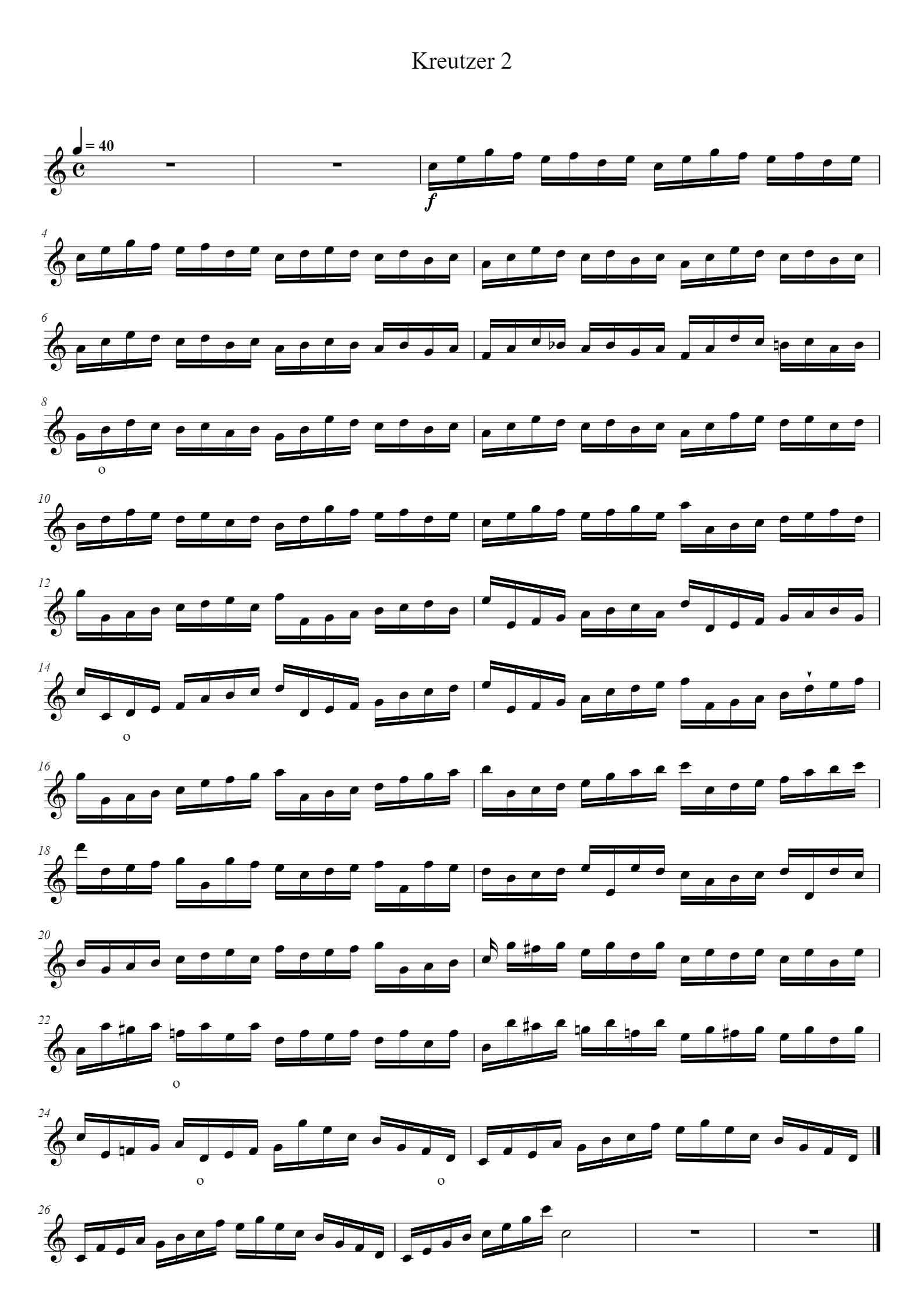 'Kreutzer 2' - Piano Sheet Music By xxx | TOPiano
