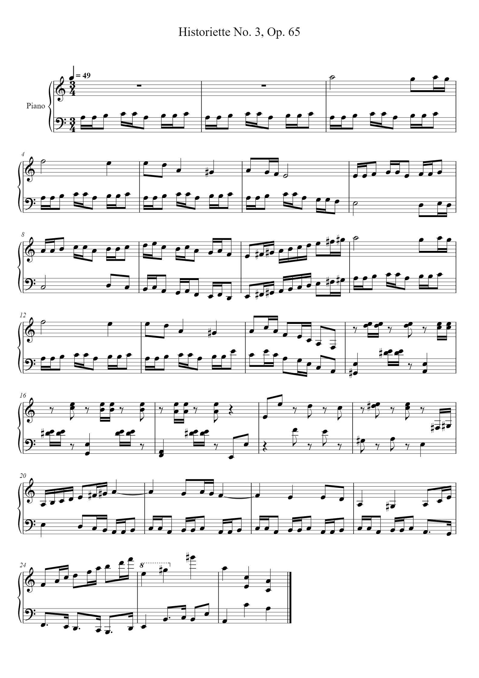 Learning Sergei Prokofiev's "Historiette No. 3, Op. 65" Piano Lessons ...