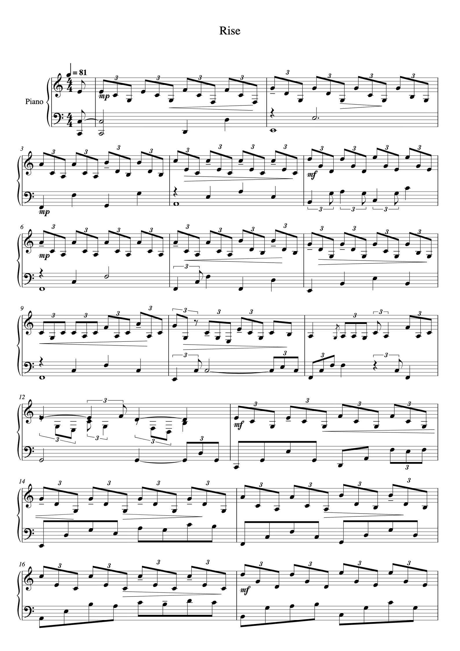 Learning Arelius's "Rise" Piano Lessons | TOPiano