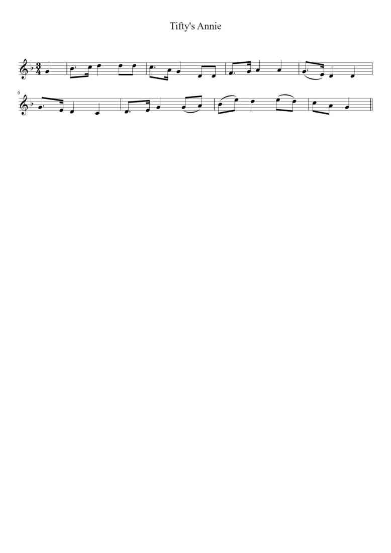'Tifty's Annie' - Piano Sheet Music By xxx | TOPiano