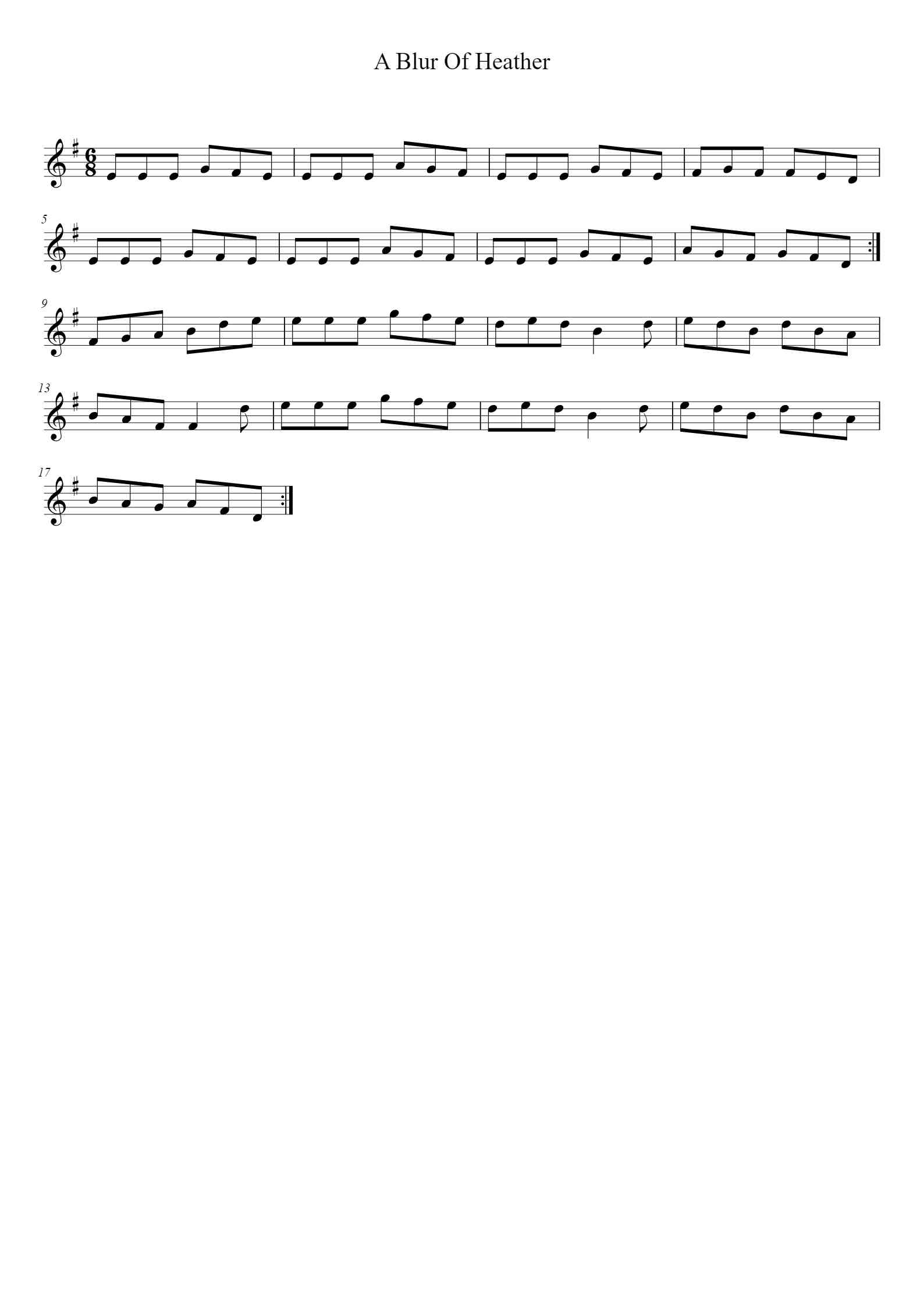 'A Blur Of Heather' - Piano Sheet Music By xxx | TOPiano