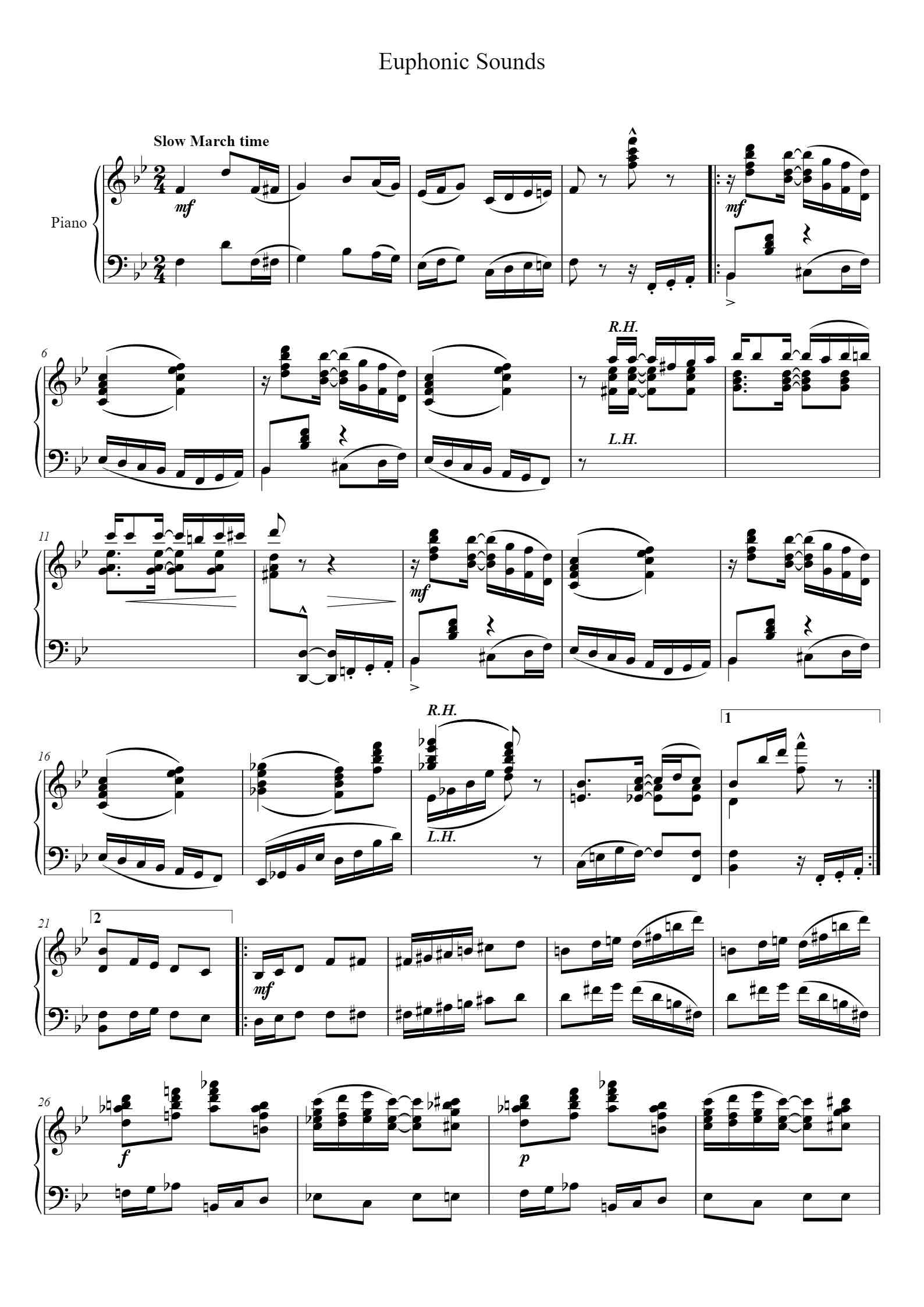 'Euphonic Sounds' - Piano Sheet Music By By SCOTT JOPLIN, Composer of ...
