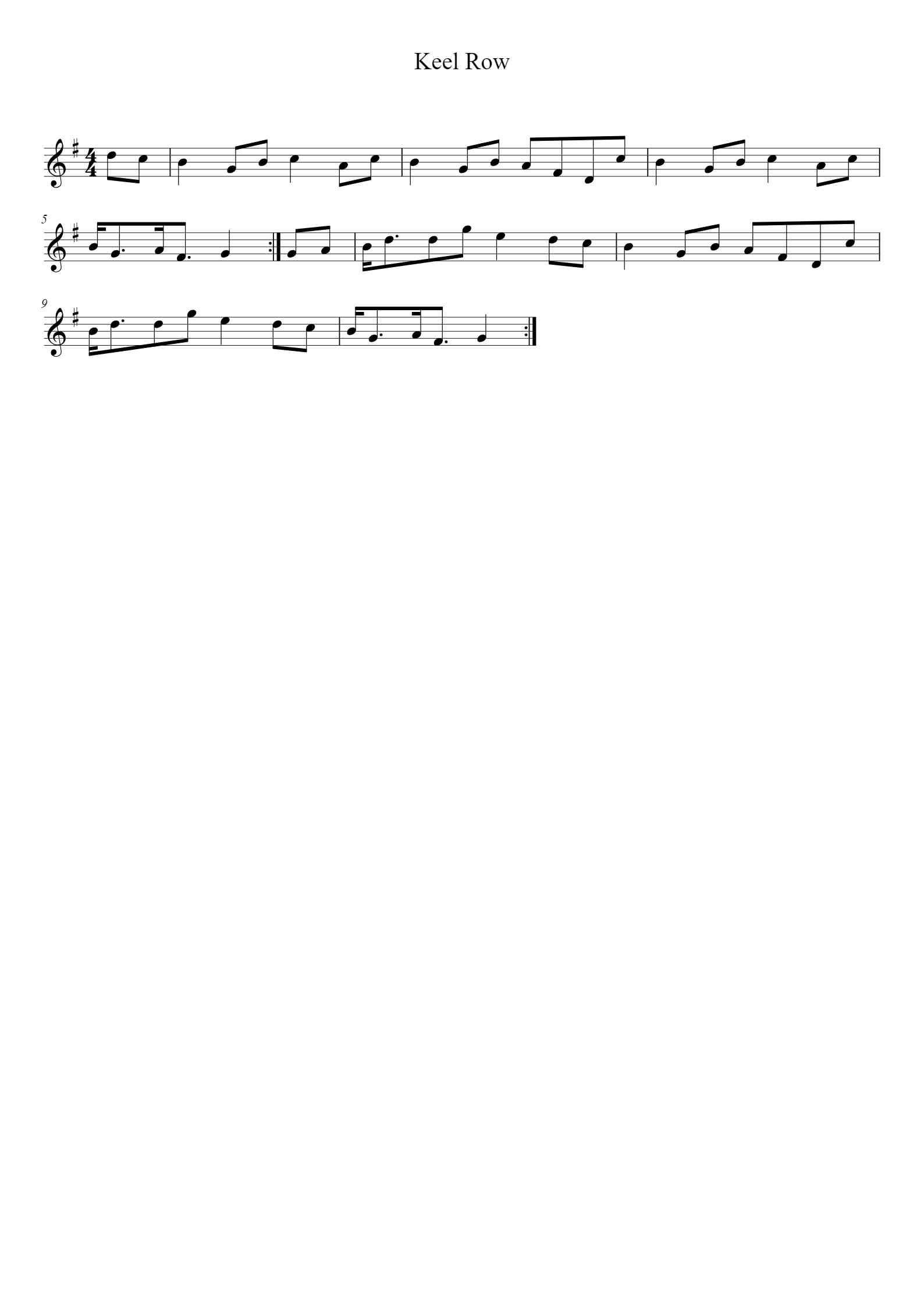 'Keel Row' - Piano Sheet Music By xxx | TOPiano
