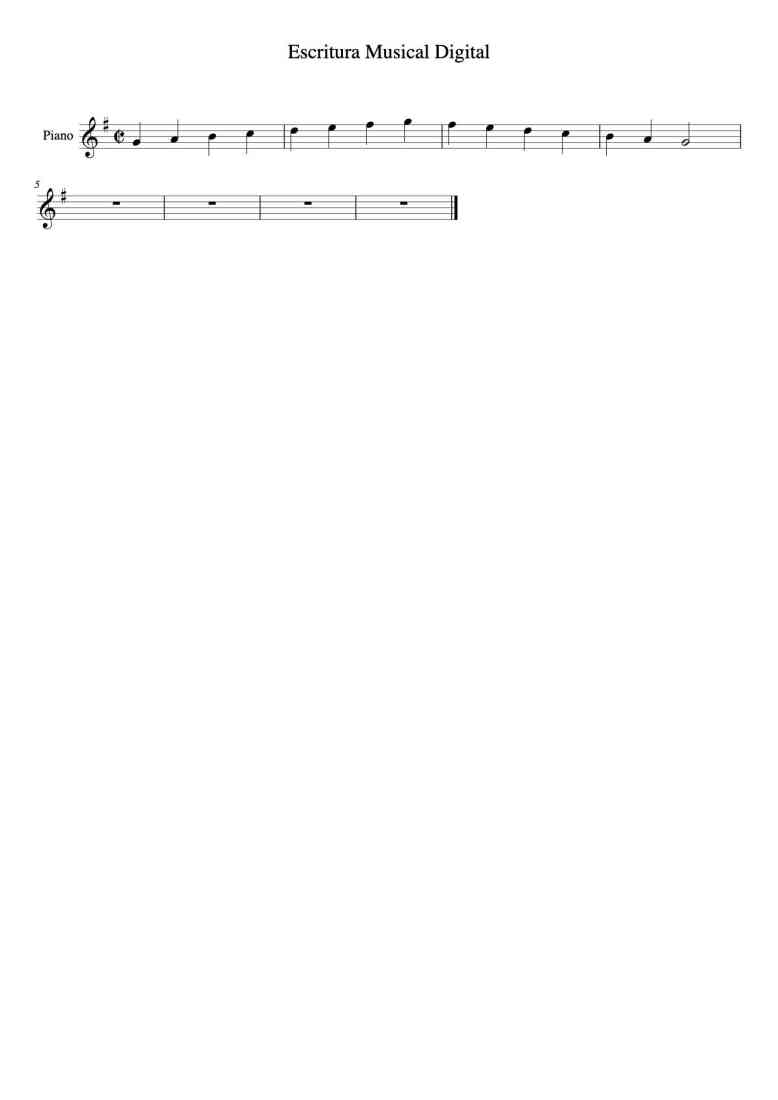 'Escritura Musical Digital' - Piano Sheet Music By Profesor: Leonardo ...