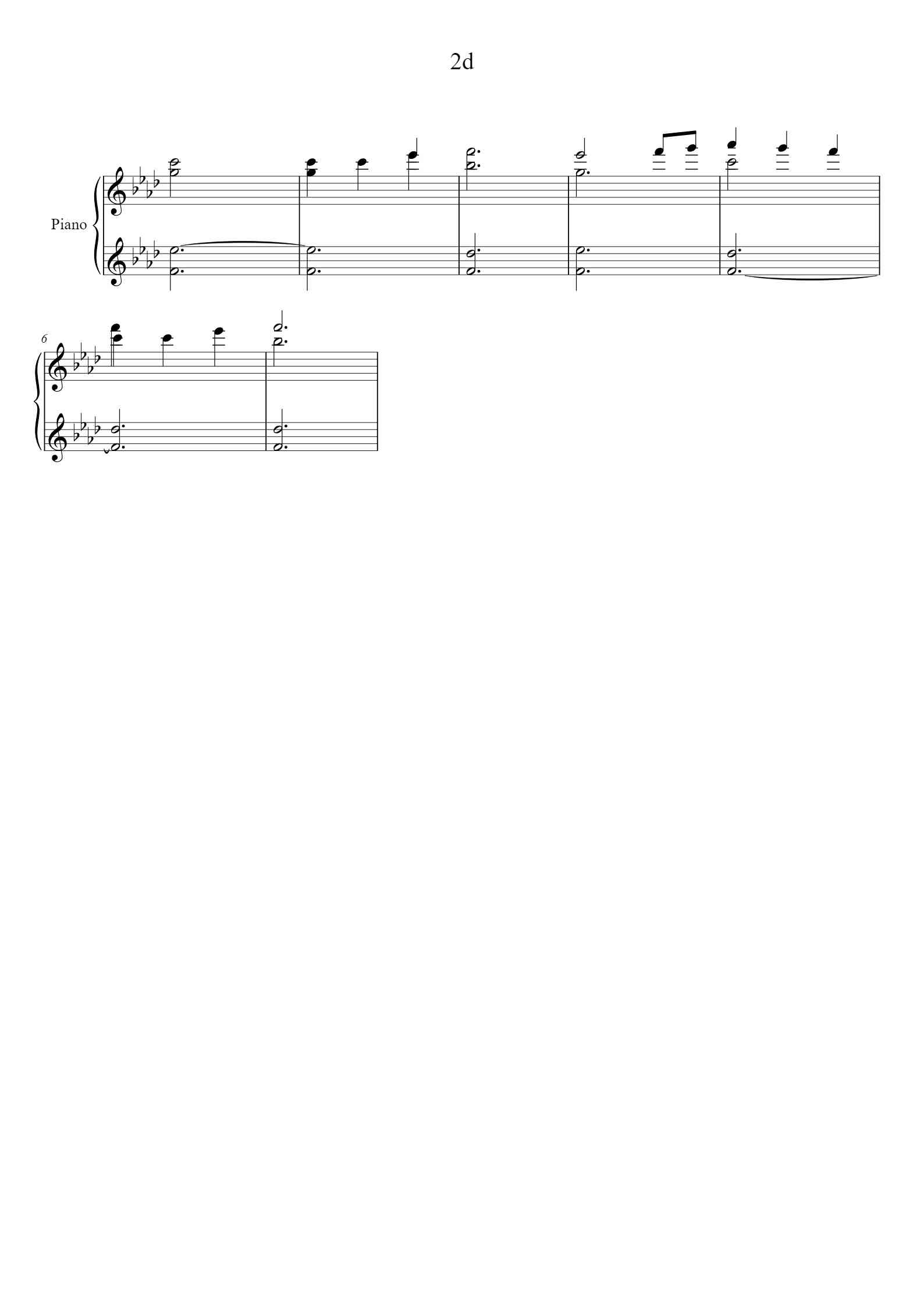 '2d' - Piano Sheet Music By xxx | TOPiano