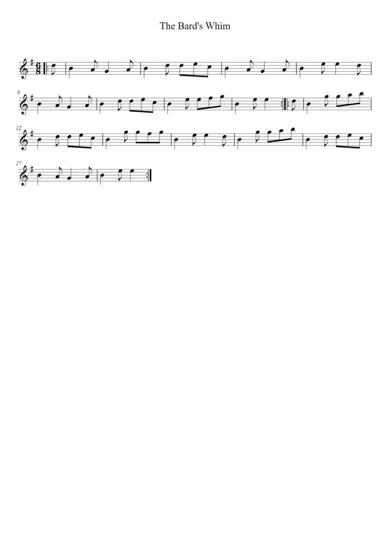 'The Bard's Whim' - Piano Sheet Music By xxx | TOPiano