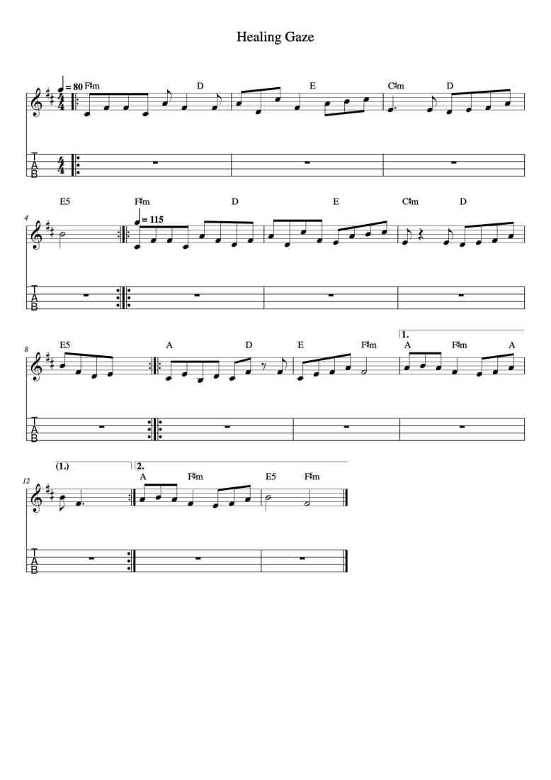 'Healing Gaze' - Piano Sheet Music By Thomas McCormick | TOPiano