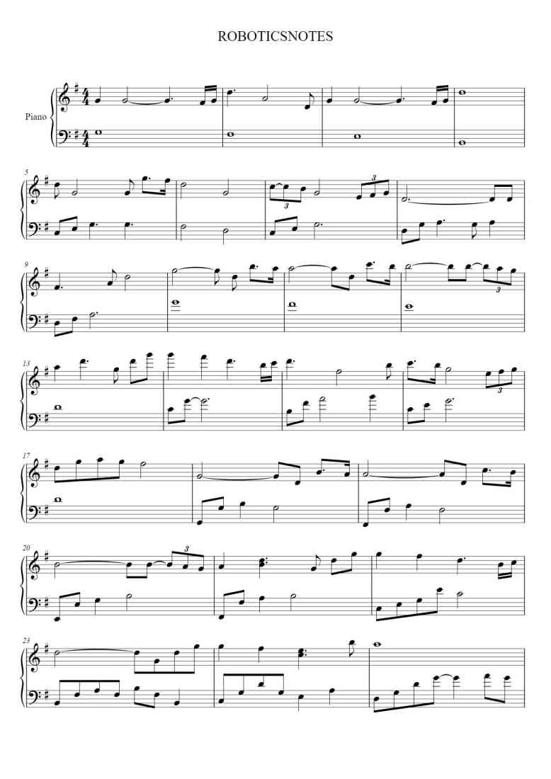 'Robotics Notes EvMix' - Piano Sheet Music By Asami Tachibana | TOPiano