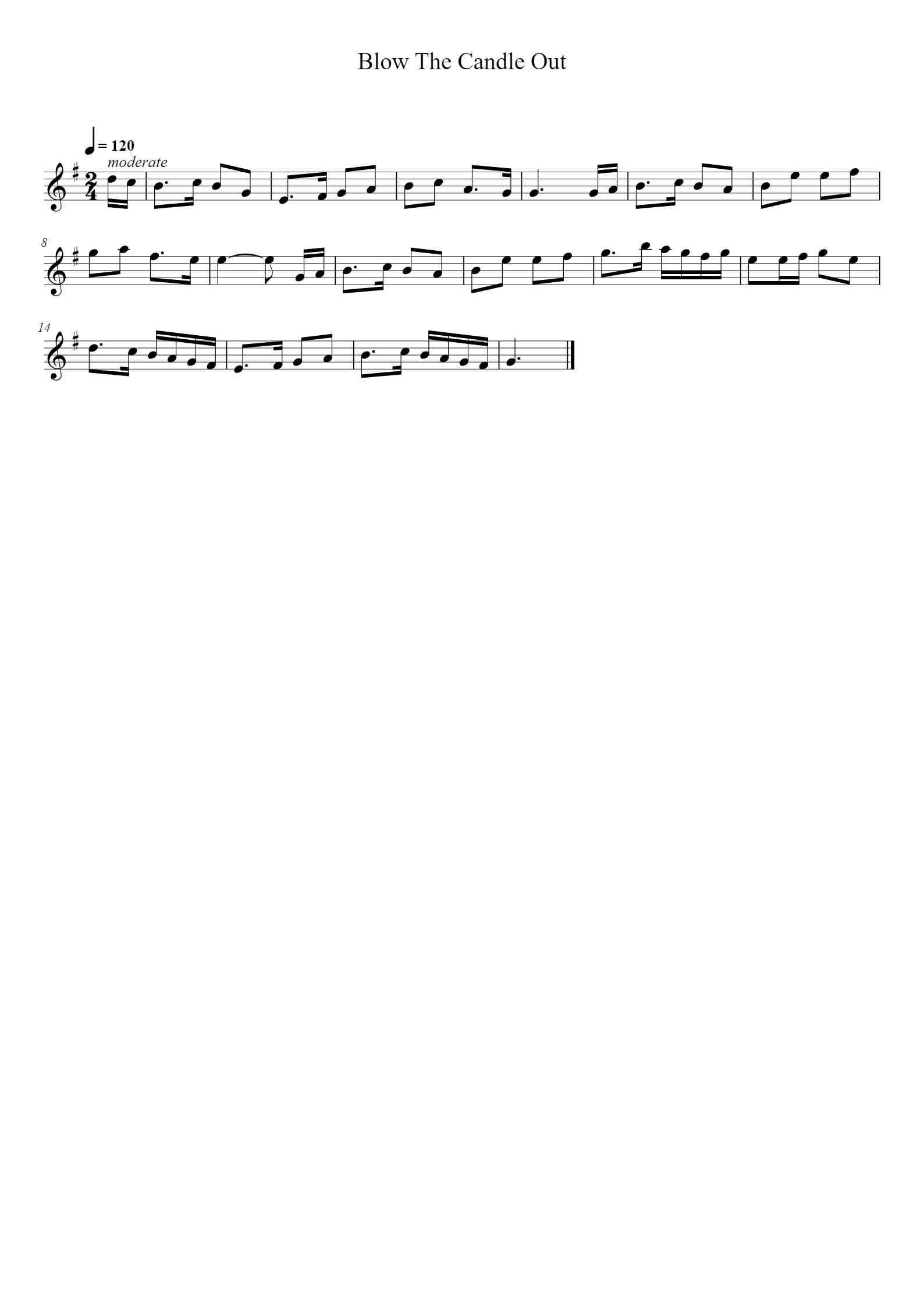 'Blow The Candle Out' - Piano Sheet Music By file ID: onmi.airs/062blow ...