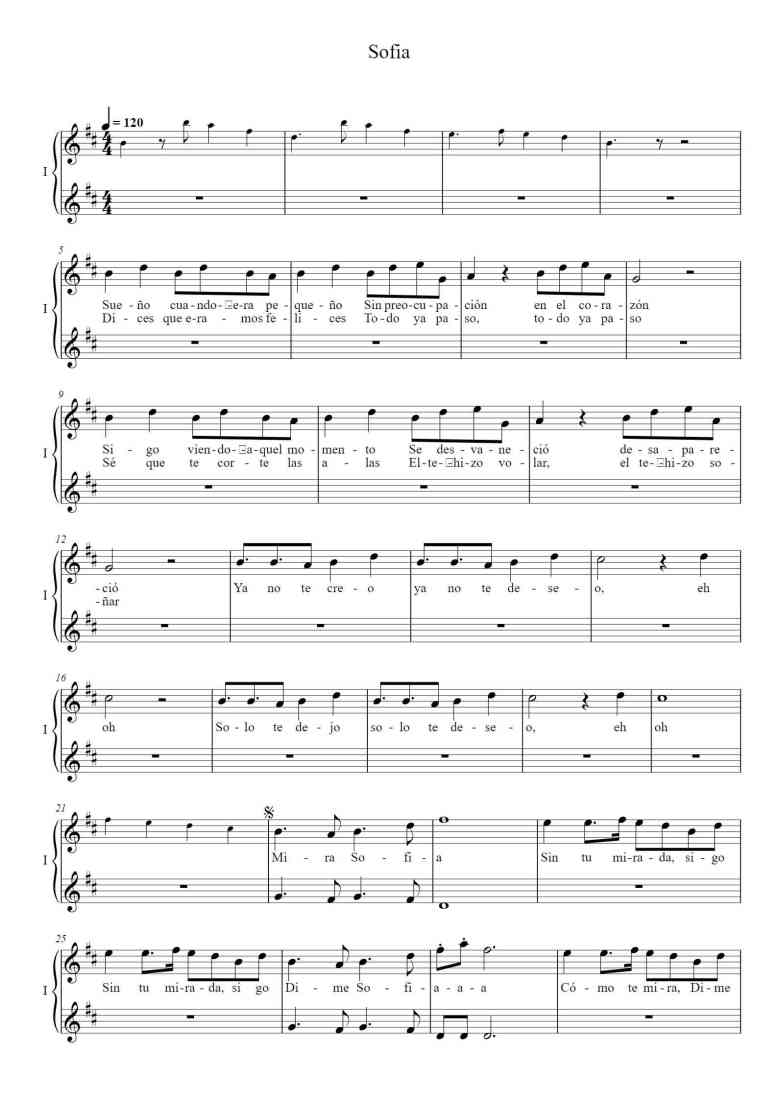 'Sofia' - Piano Sheet Music By Martin Senn | TOPiano
