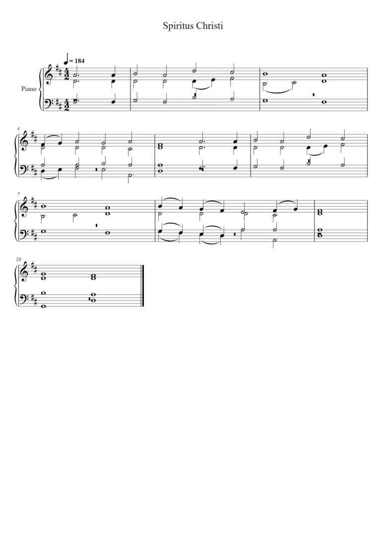 'Spiritus Christi' - Piano Sheet Music By H. Walford Davies | TOPiano