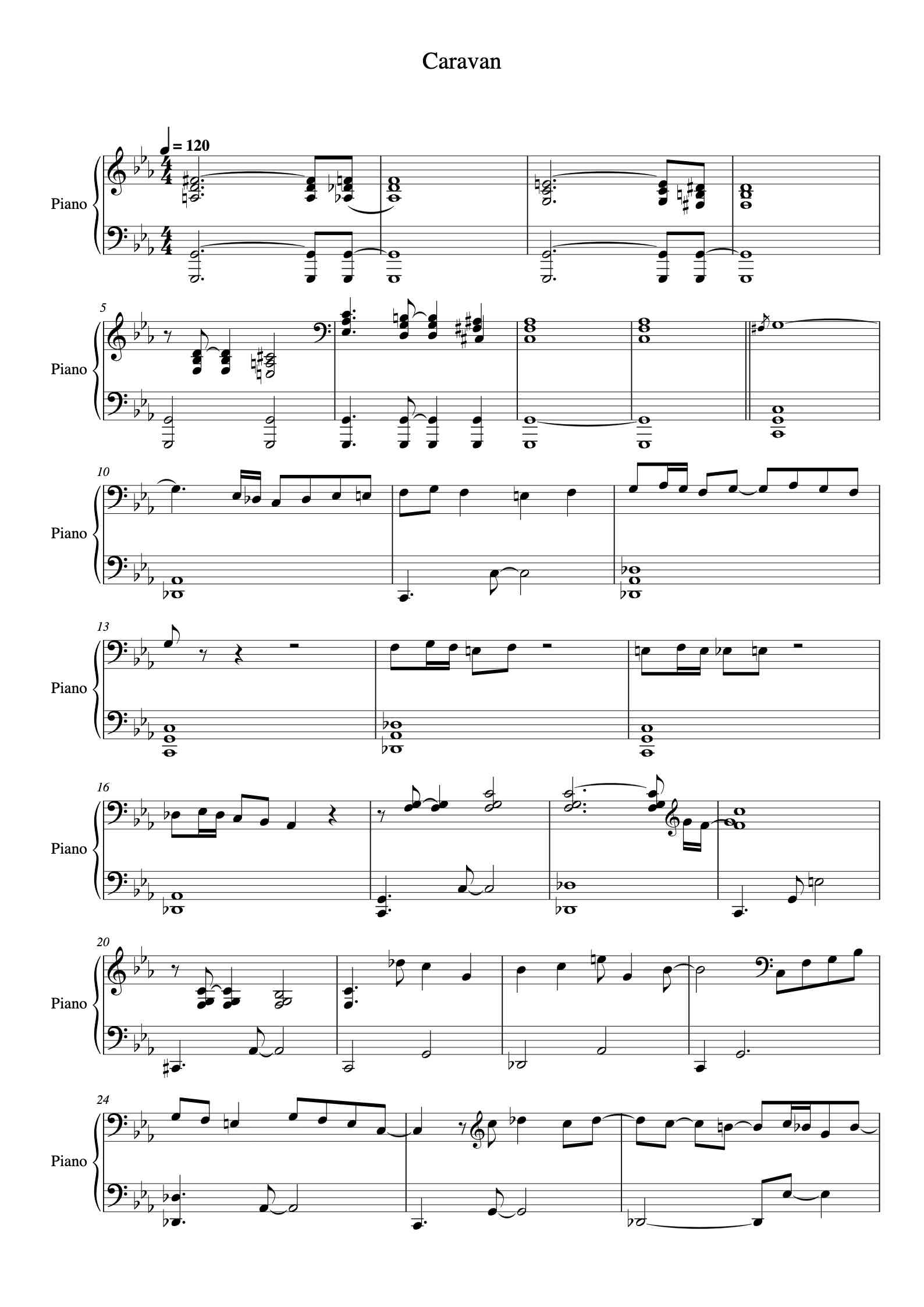 Learning Duke Ellington's "Caravan" Piano Lessons | TOPiano