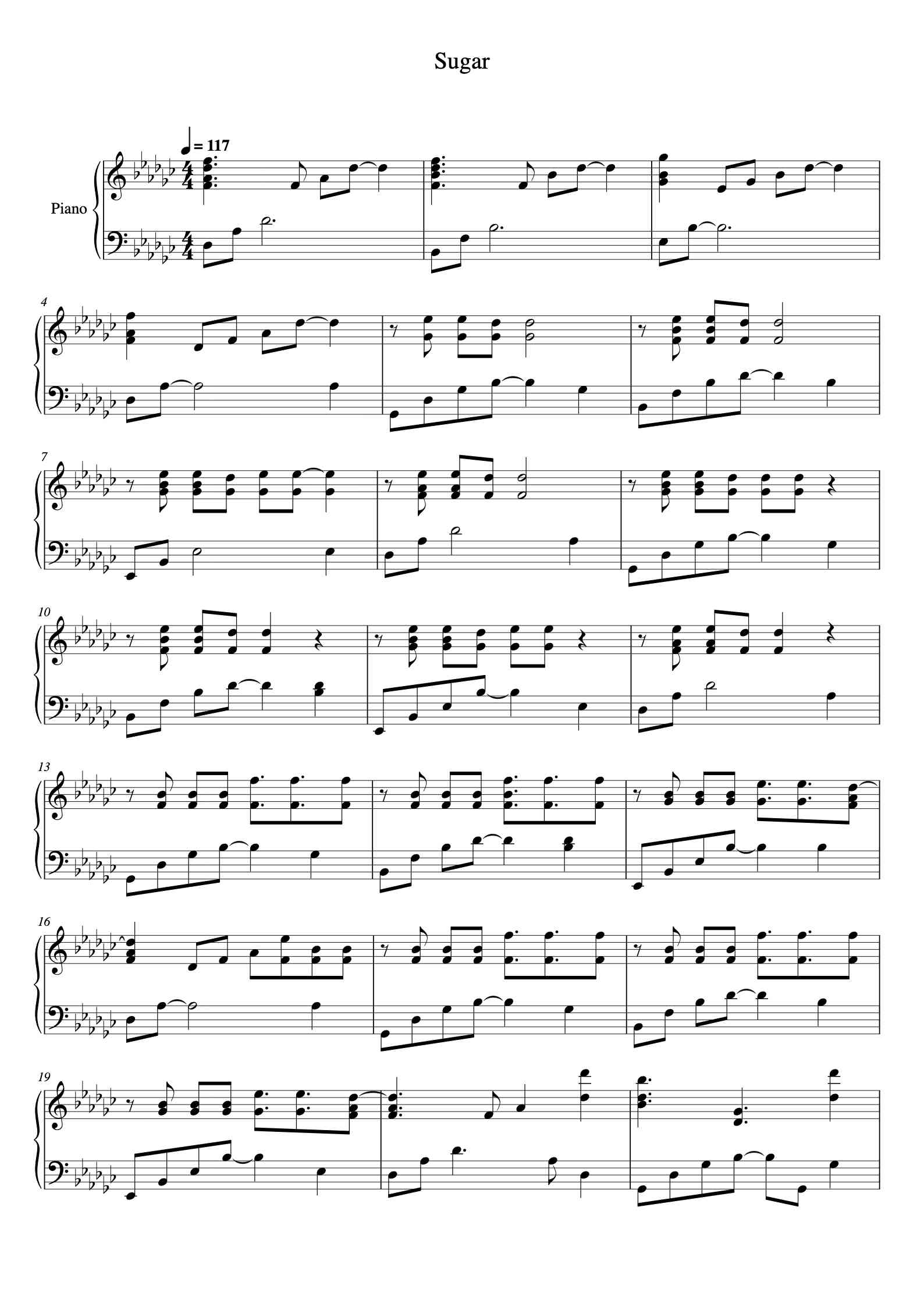 Learning Maroon 5's "Sugar" Piano Lessons | TOPiano