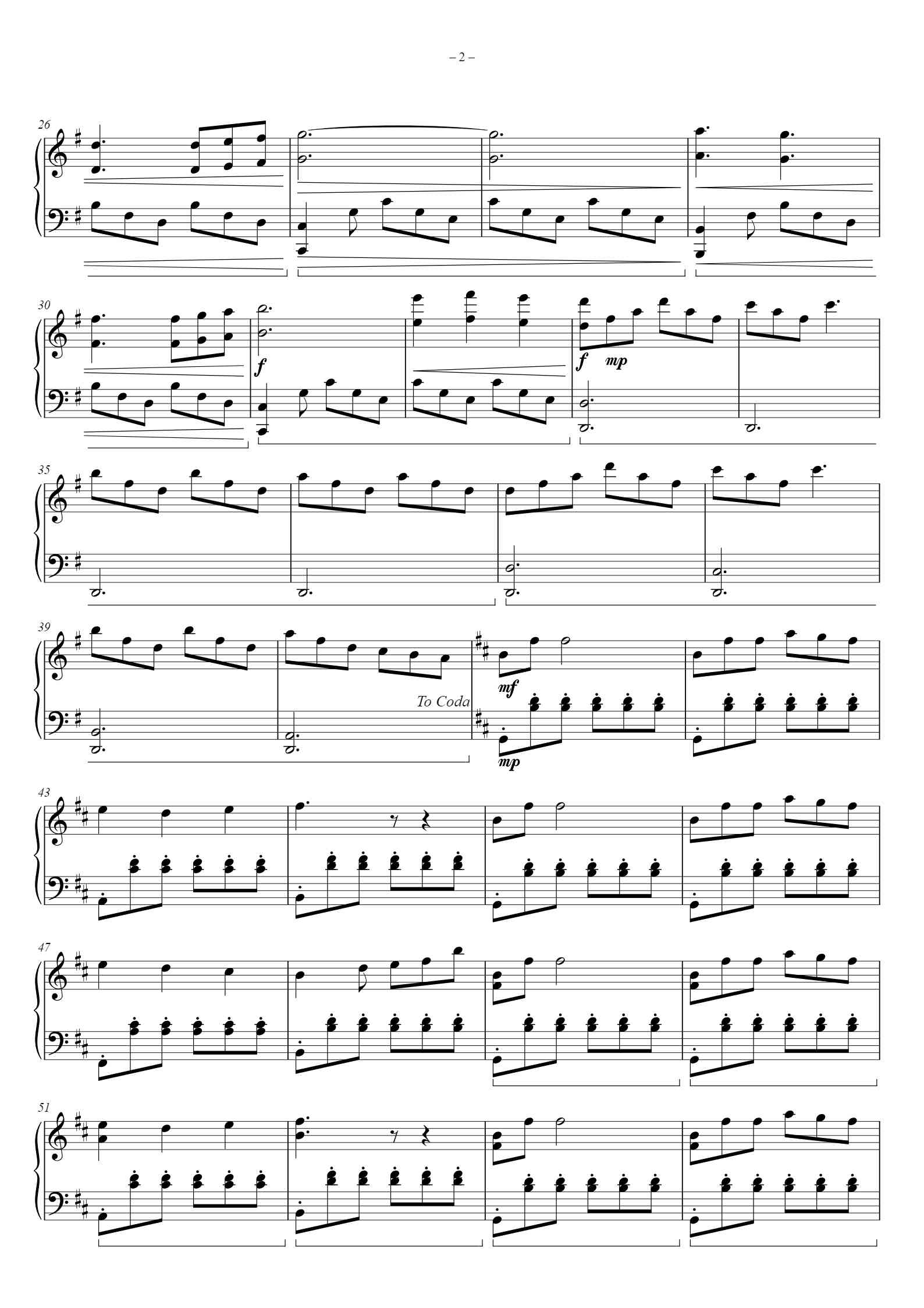 'Being Slow on the Waves' - Beginner Piano Sheet Music by Hayato Sonoda ...