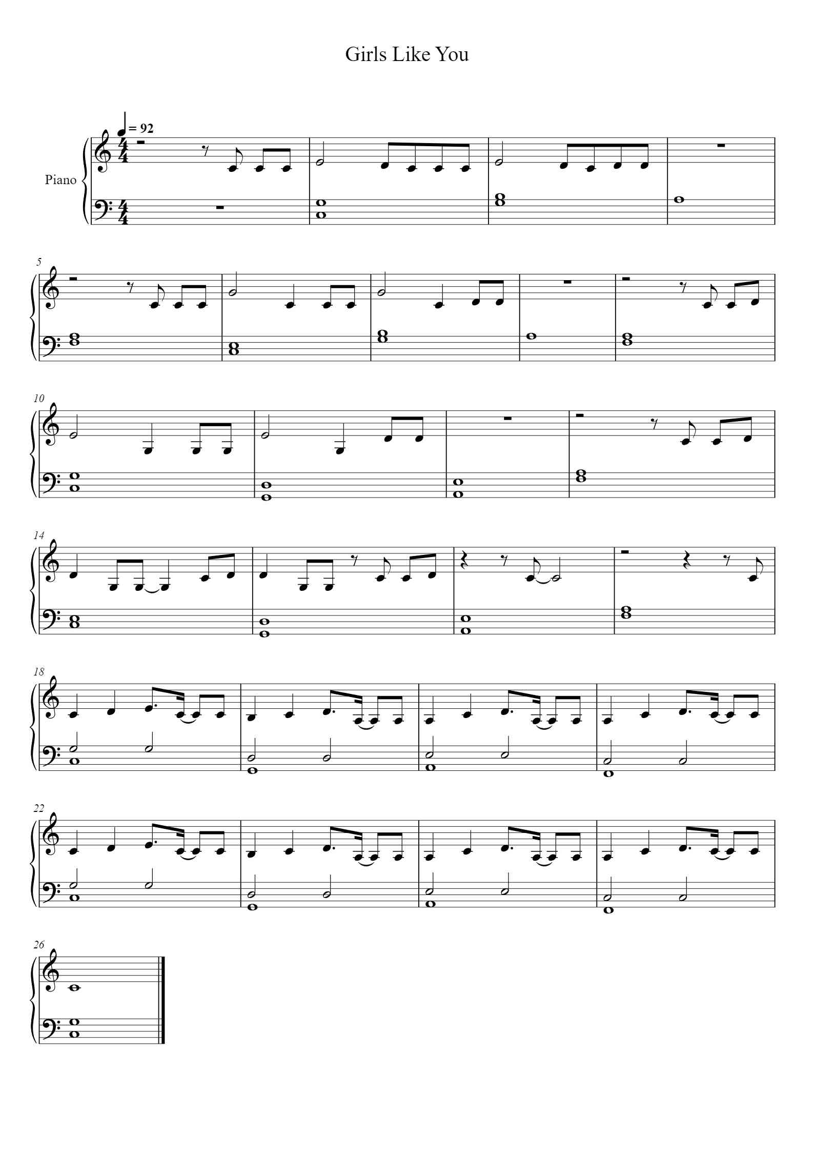 Learning Maroon 5's "Girls Like You" Piano Lessons | TOPiano