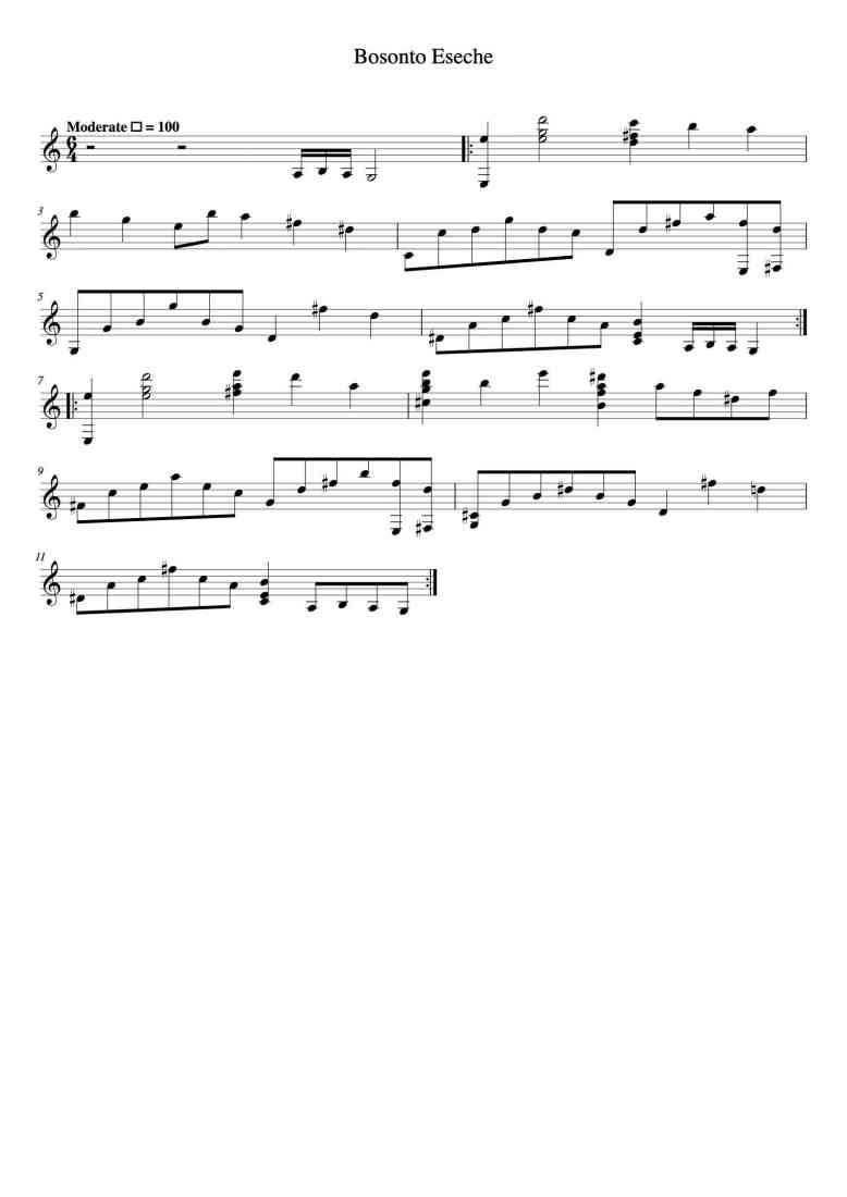 Bosonto Eseche钢琴谱 - Muiz Mahfuz - free piano sheet music - PiaNoproblem