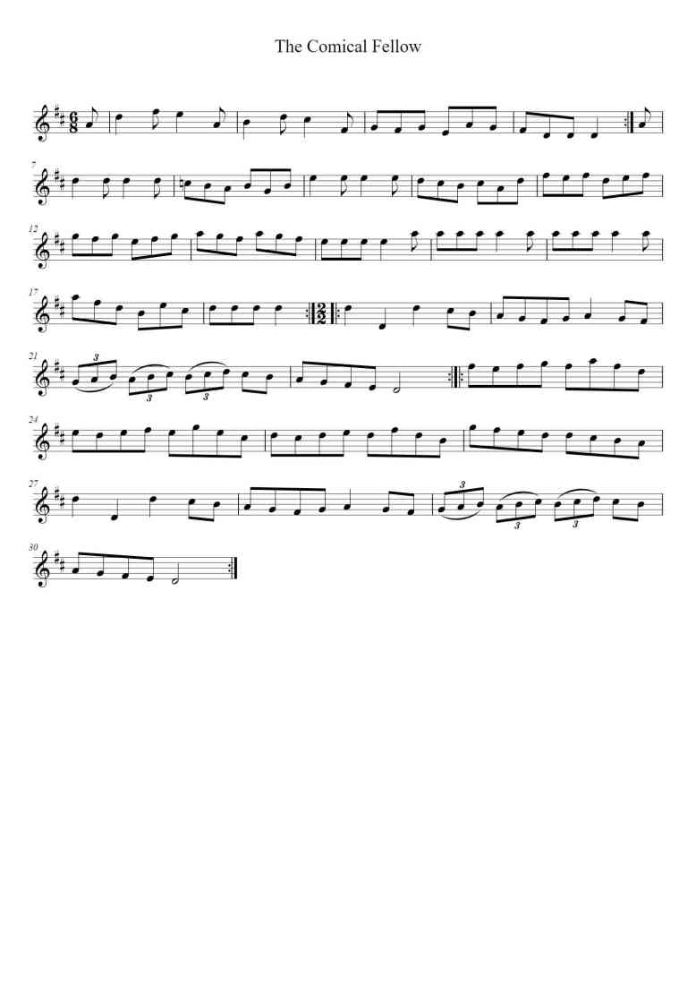 'The Comical Fellow' - Piano Sheet Music By xxx | TOPiano