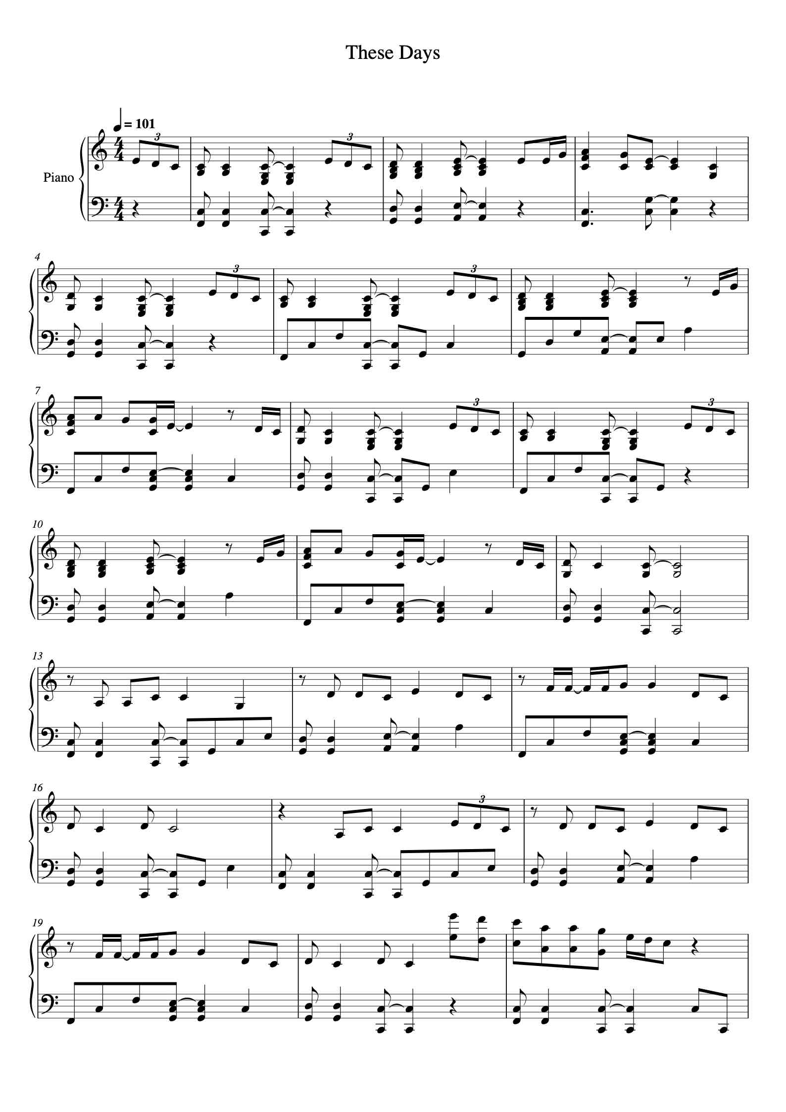 Learning Rudimental, Jess Glynne, Dan Caplen's "These Days" Piano ...