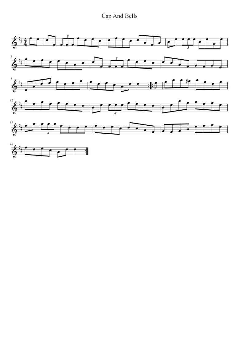'Cap And Bells' - Piano Sheet Music By xxx | TOPiano