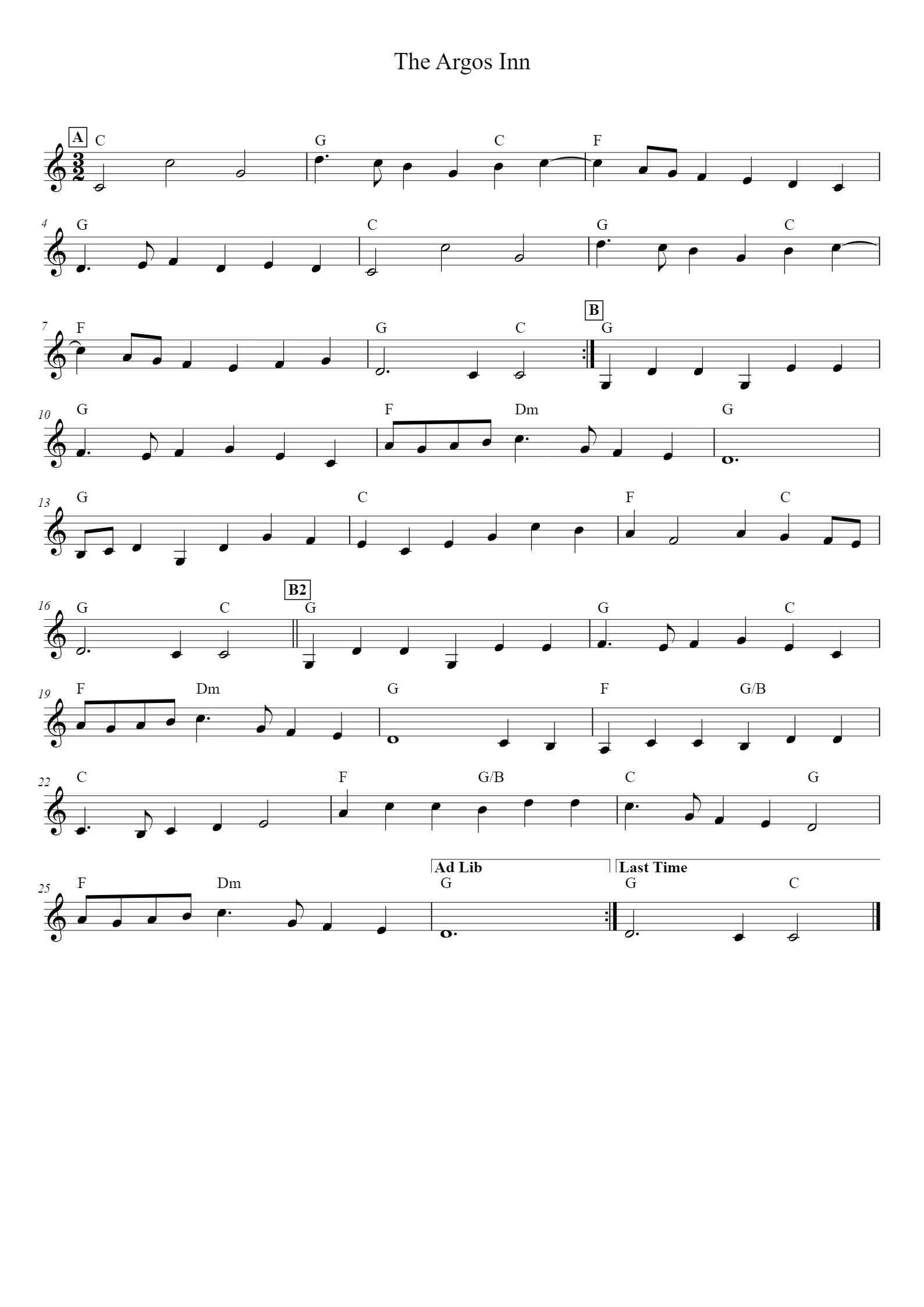'The Argos Inn' - Piano Sheet Music By Rachel Bell | TOPiano