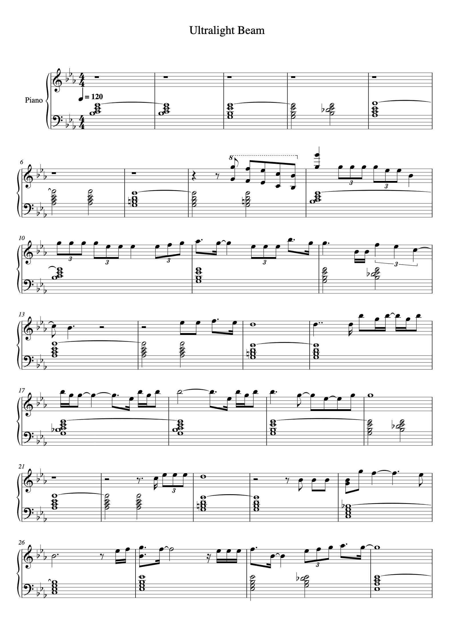 Learning Kanye West's "Ultralight Beam" Piano Lessons | TOPiano