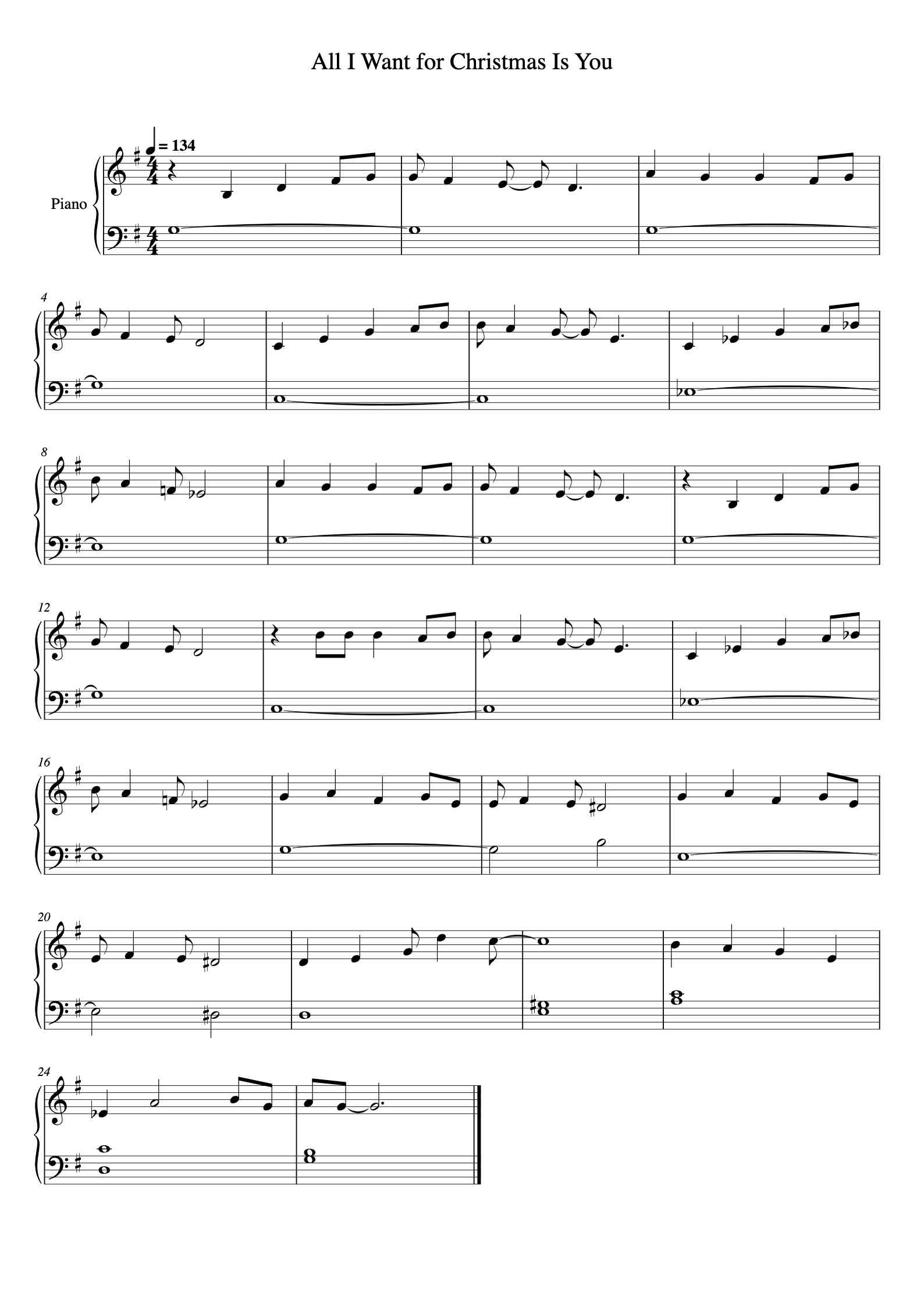 Learning Mariah Carey's "All I Want for Christmas Is You" Piano Lessons ...