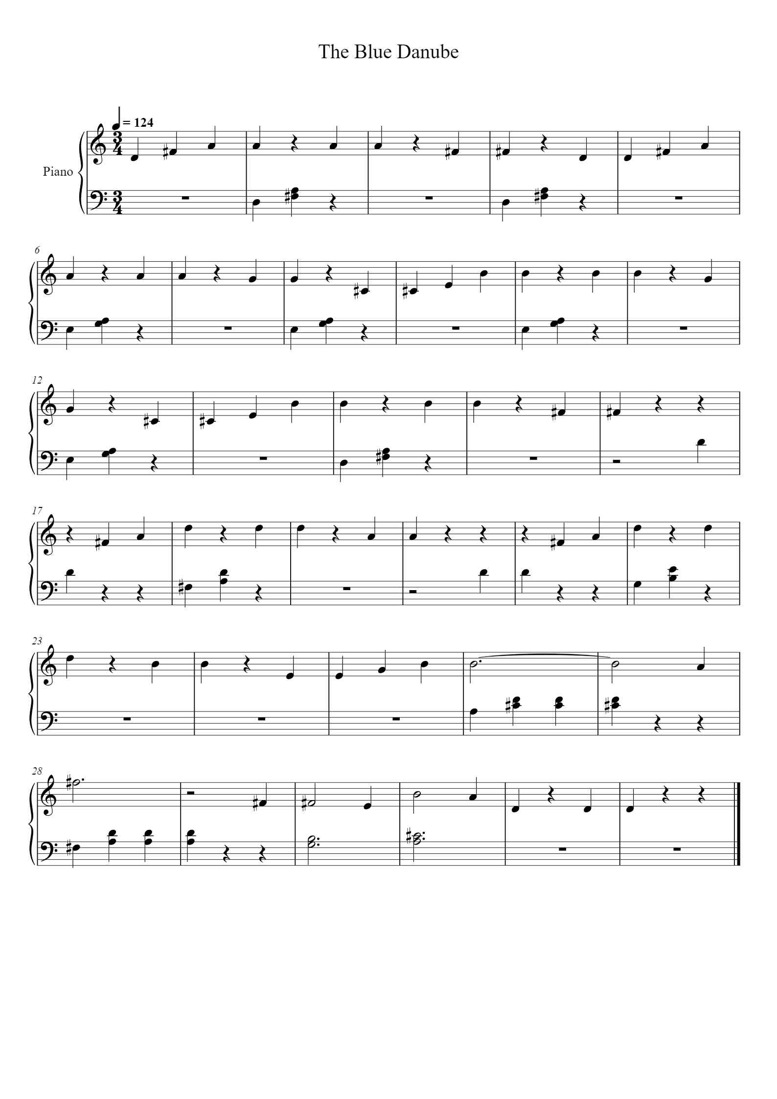 Learning Johann Strauss II's "The Blue Danube" Piano Lessons | TOPiano