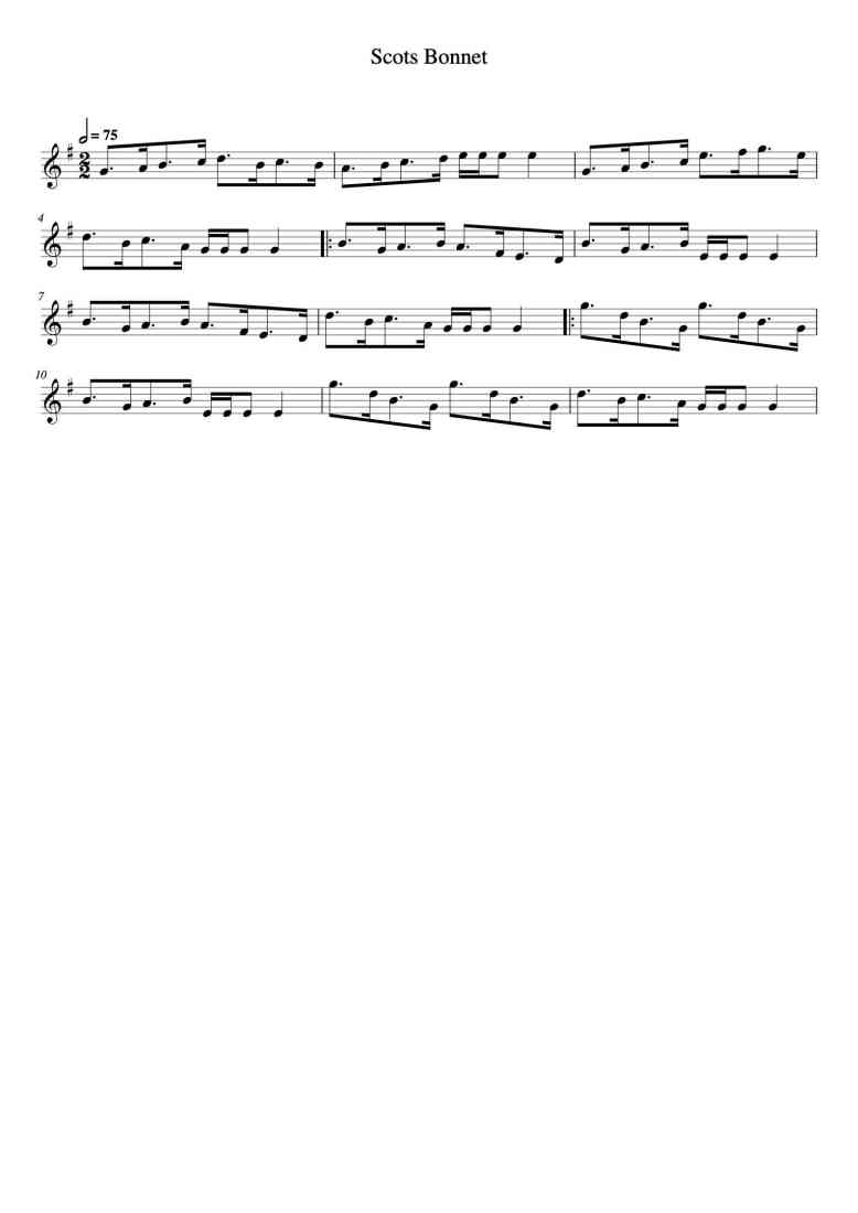 'Scots Bonnet' - Piano Sheet Music By xxx | TOPiano