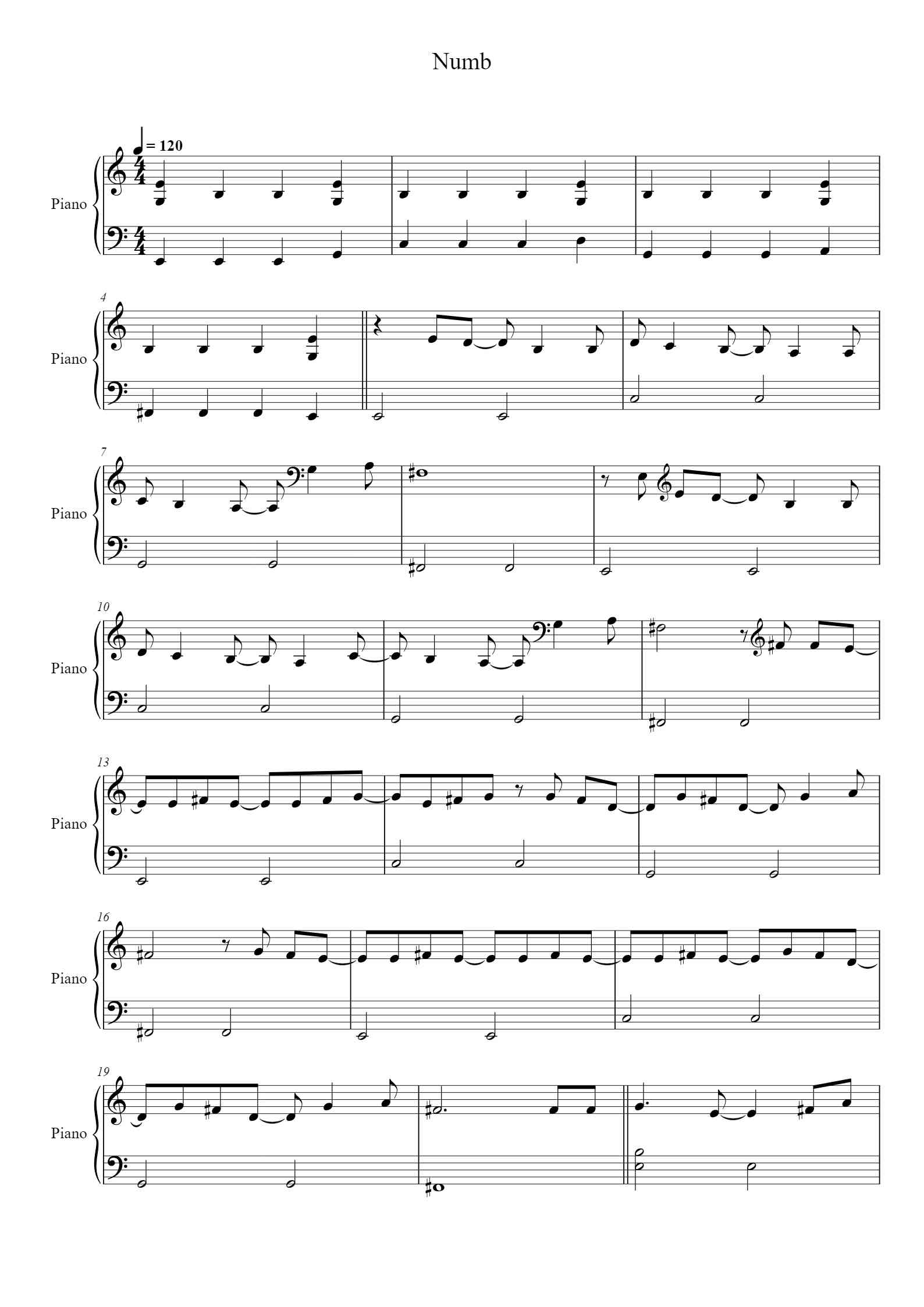 Learning The Cranberries's "Numb" Piano Lessons | TOPiano