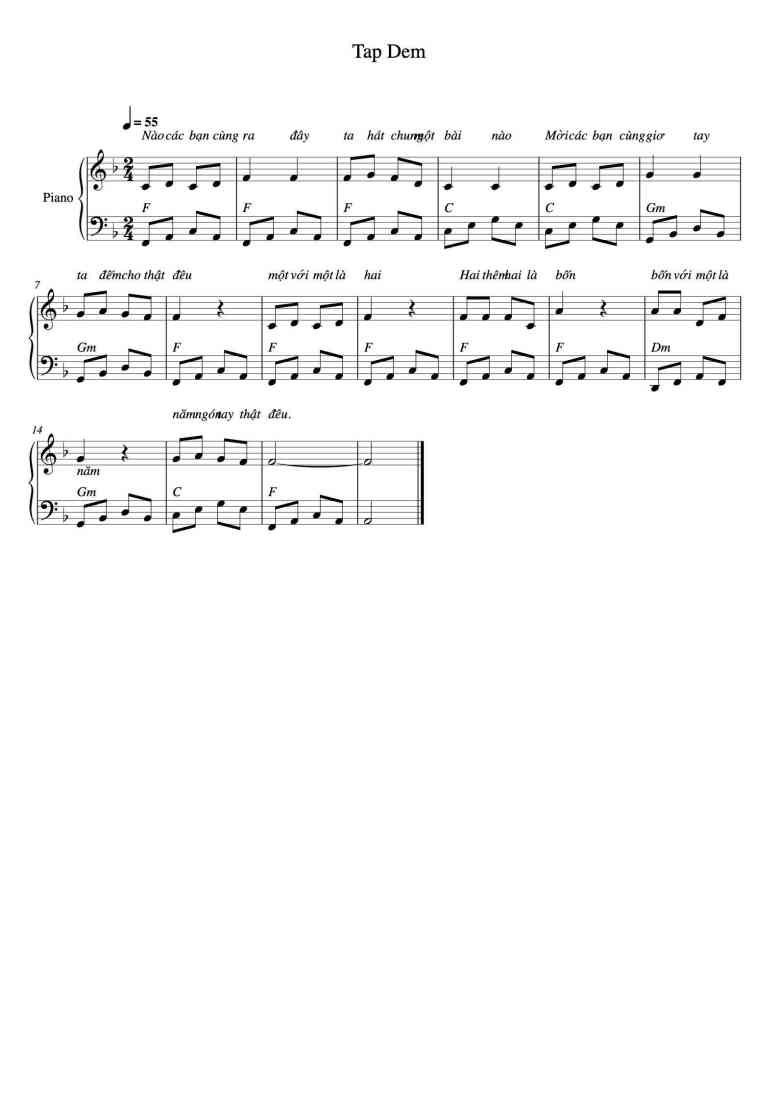 'Tap Dem' - Piano Sheet Music By xxx | TOPiano