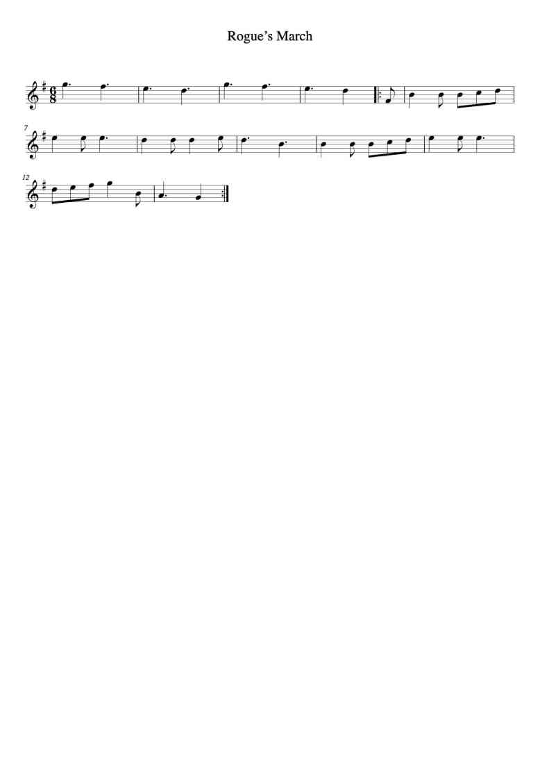 'Rogue’s March' - Piano Sheet Music By xxx | TOPiano