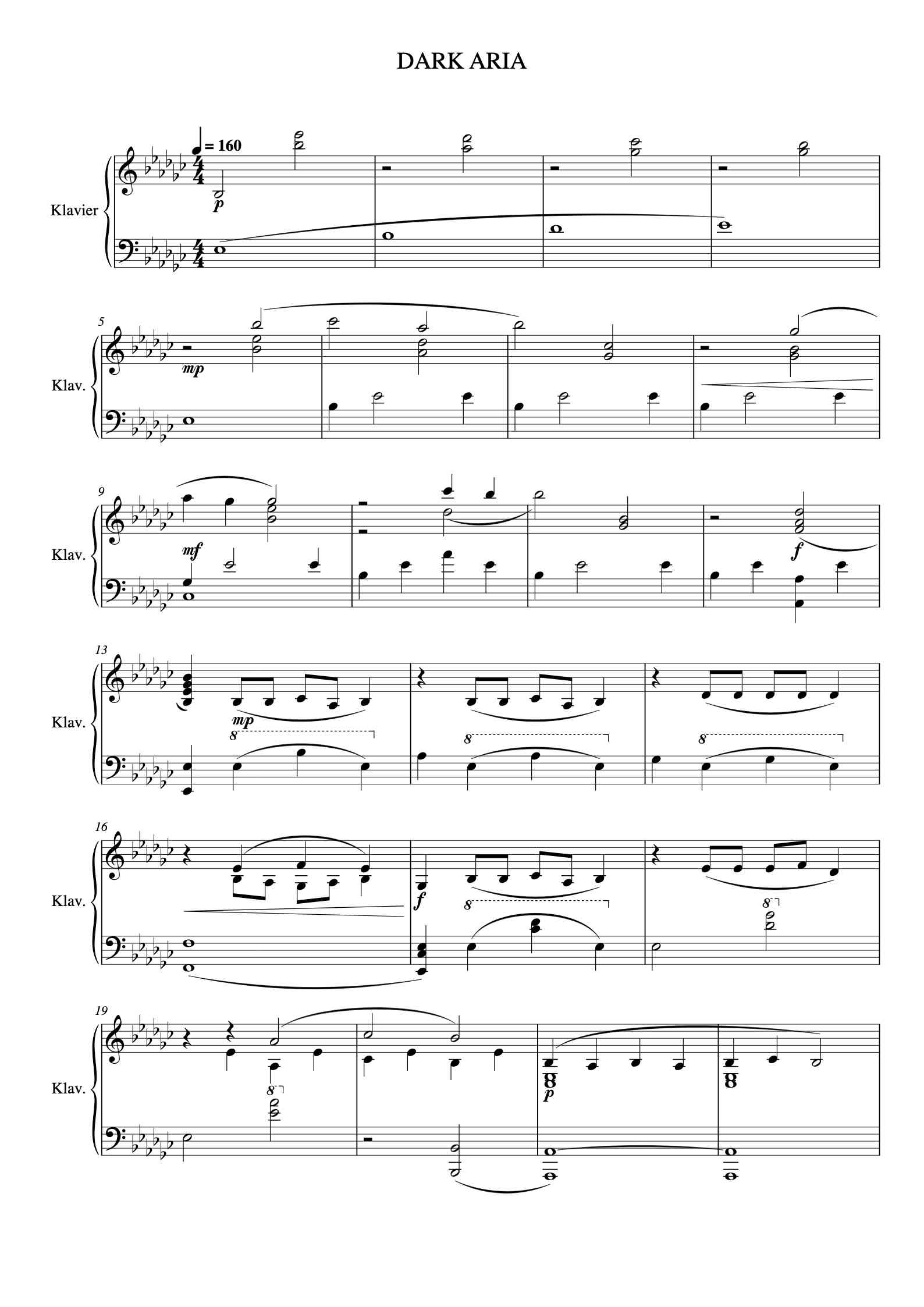 'DARK ARIA' - Piano Sheet Music By Hiroyuki Sawano | TOPiano