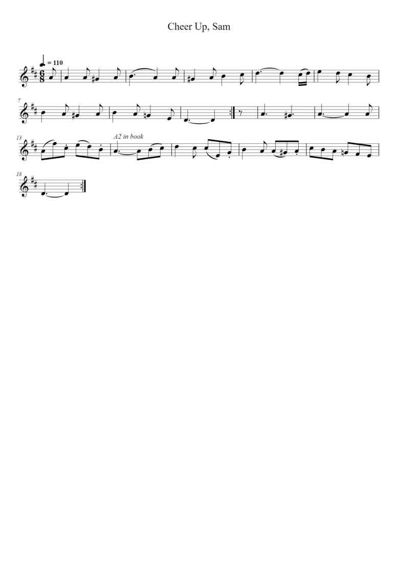 'Cheer Up, Sam' - Piano Sheet Music By xxx | TOPiano