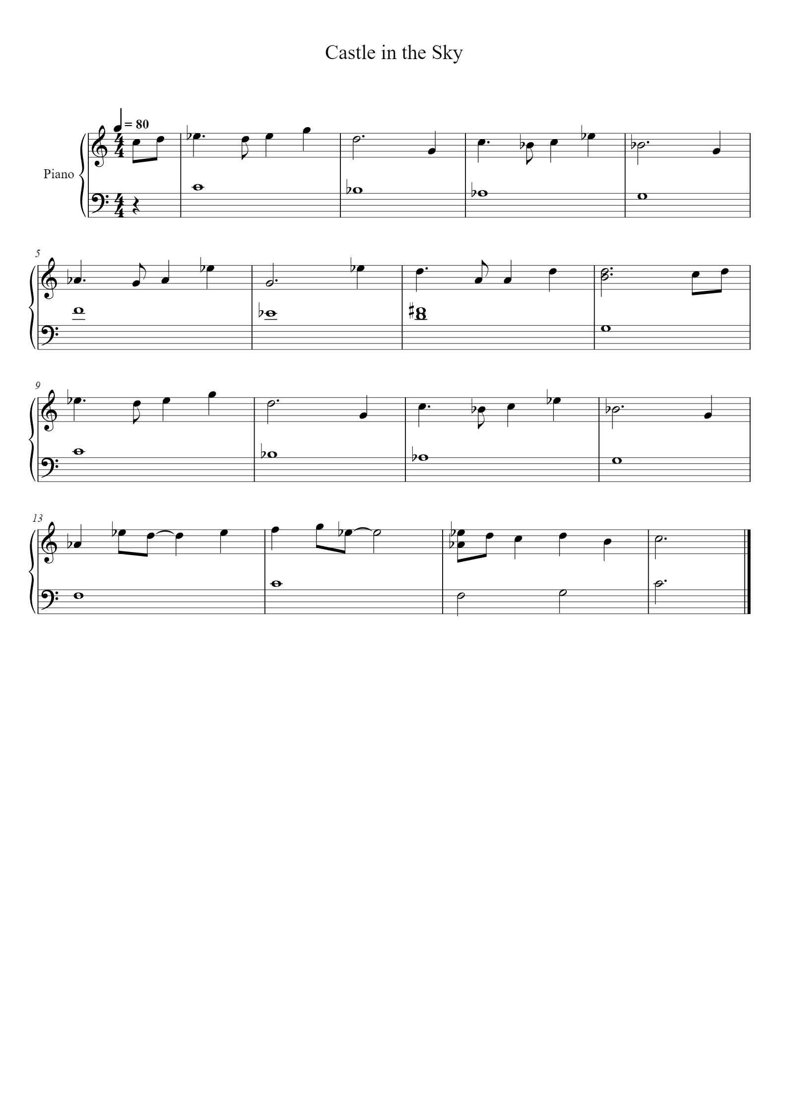 Learning Joe Hisaishi's "天空之城 – Innocent" Piano Lessons | TOPiano