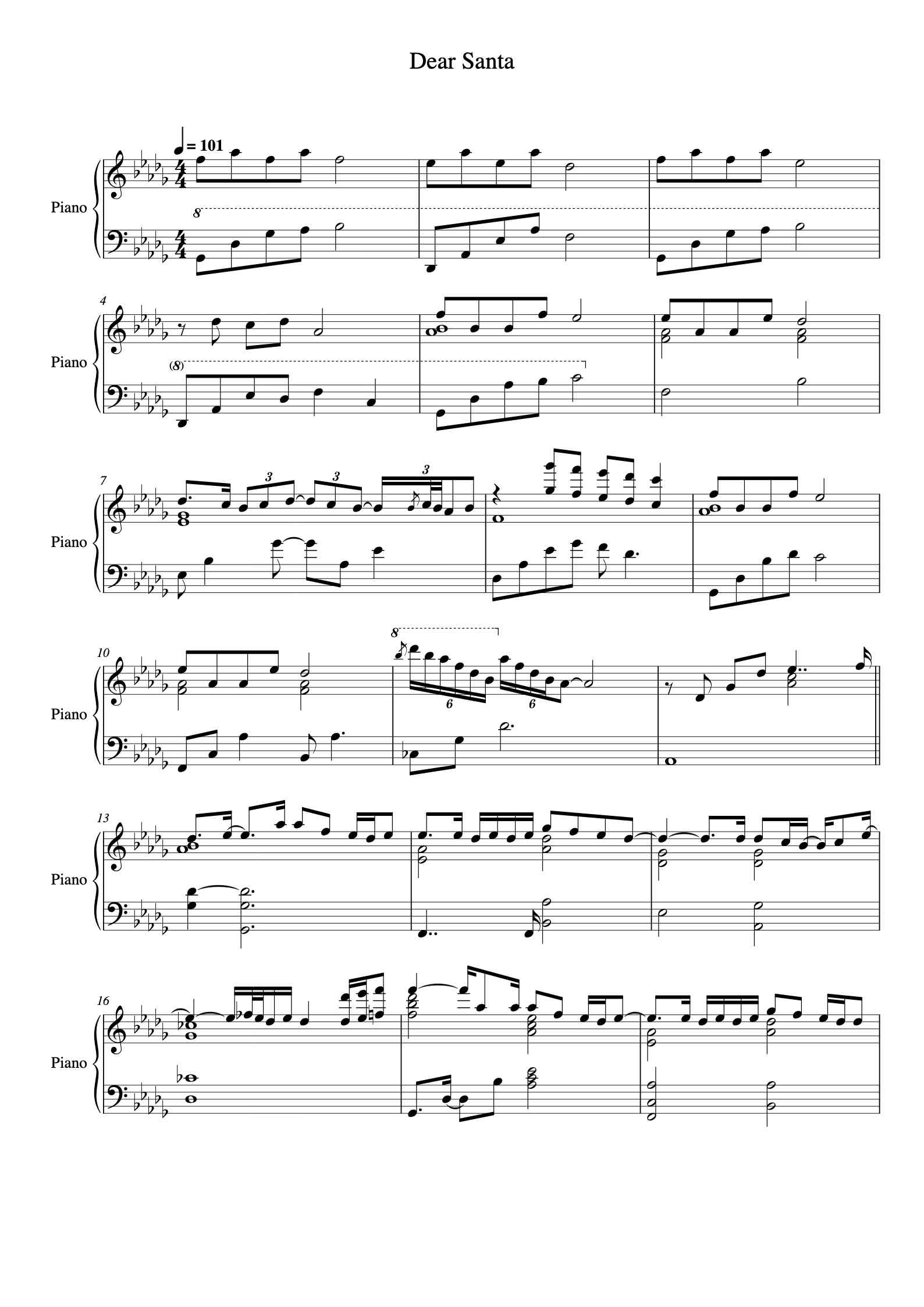 Learning Girls' Generation's "Dear Santa" Piano Lessons | TOPiano