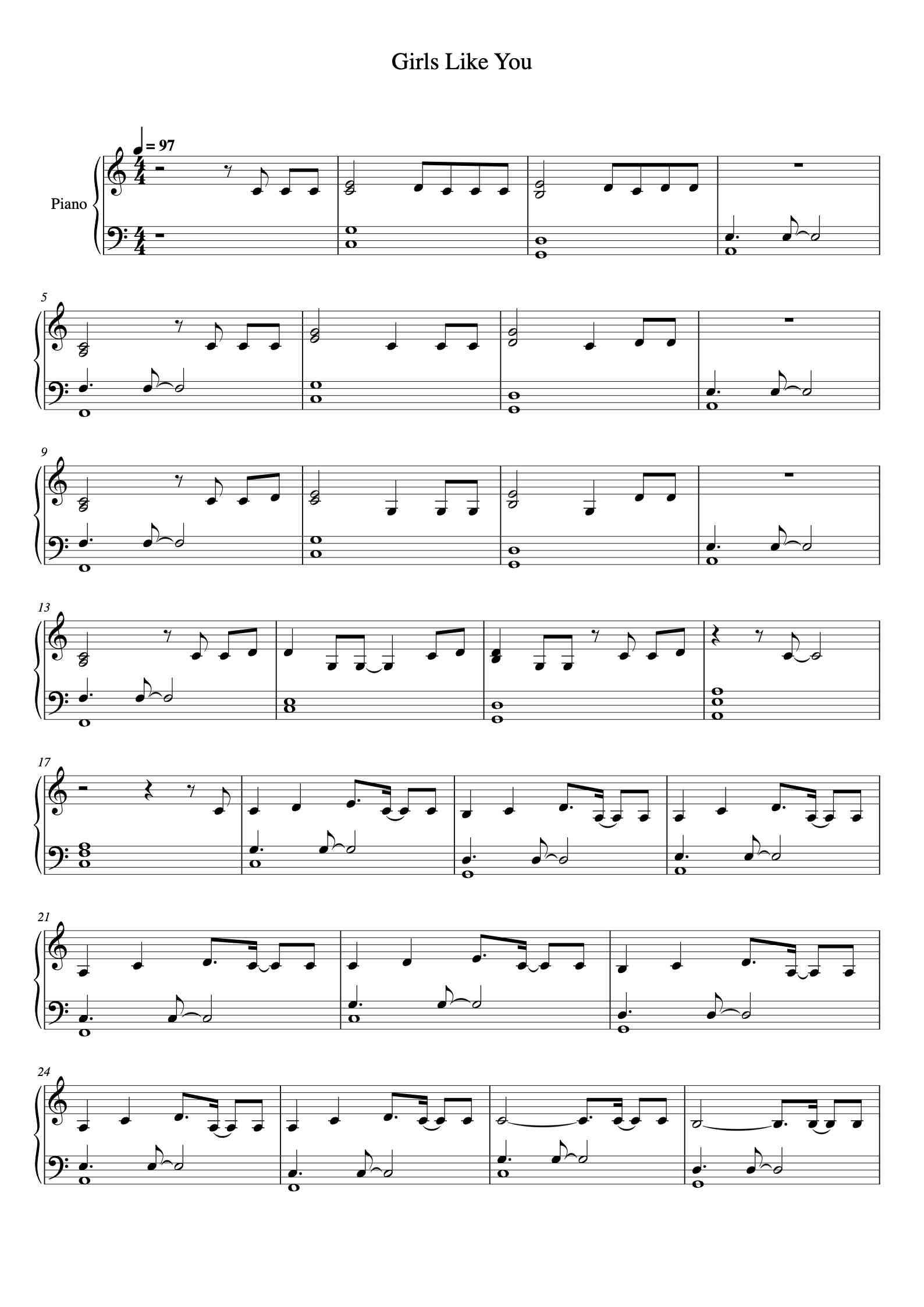 Learning Maroon 5's "Girls Like You" Piano Lessons | TOPiano