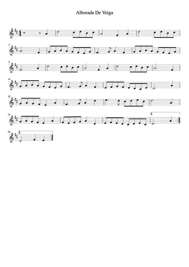 'Alborada De Veiga' - Piano Sheet Music By xxx | TOPiano