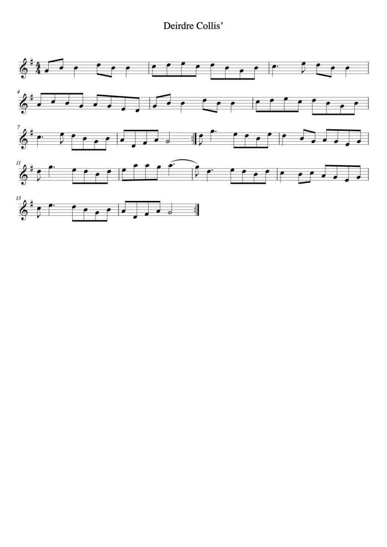 'Deirdre Collis’' - Piano Sheet Music By xxx | TOPiano